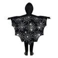 Bjutir Baby Girl Halloween Outfit Bat Spider Print Romper Long Sleeve Hooded Neck Casual Warm ...