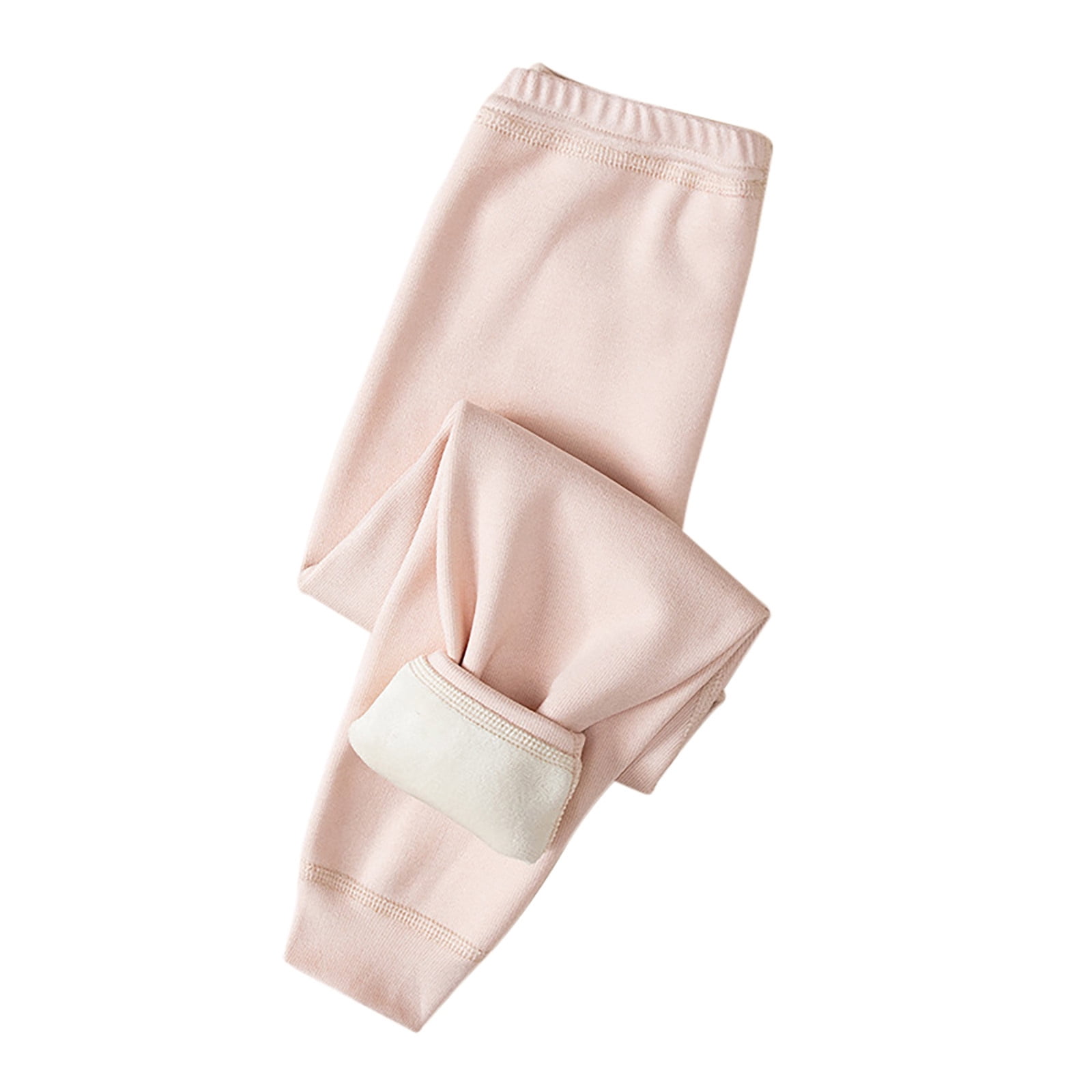 Bjutir Boy Pants Unisex Kids Girls Winter Warm Solid Ribbed Fleece ...