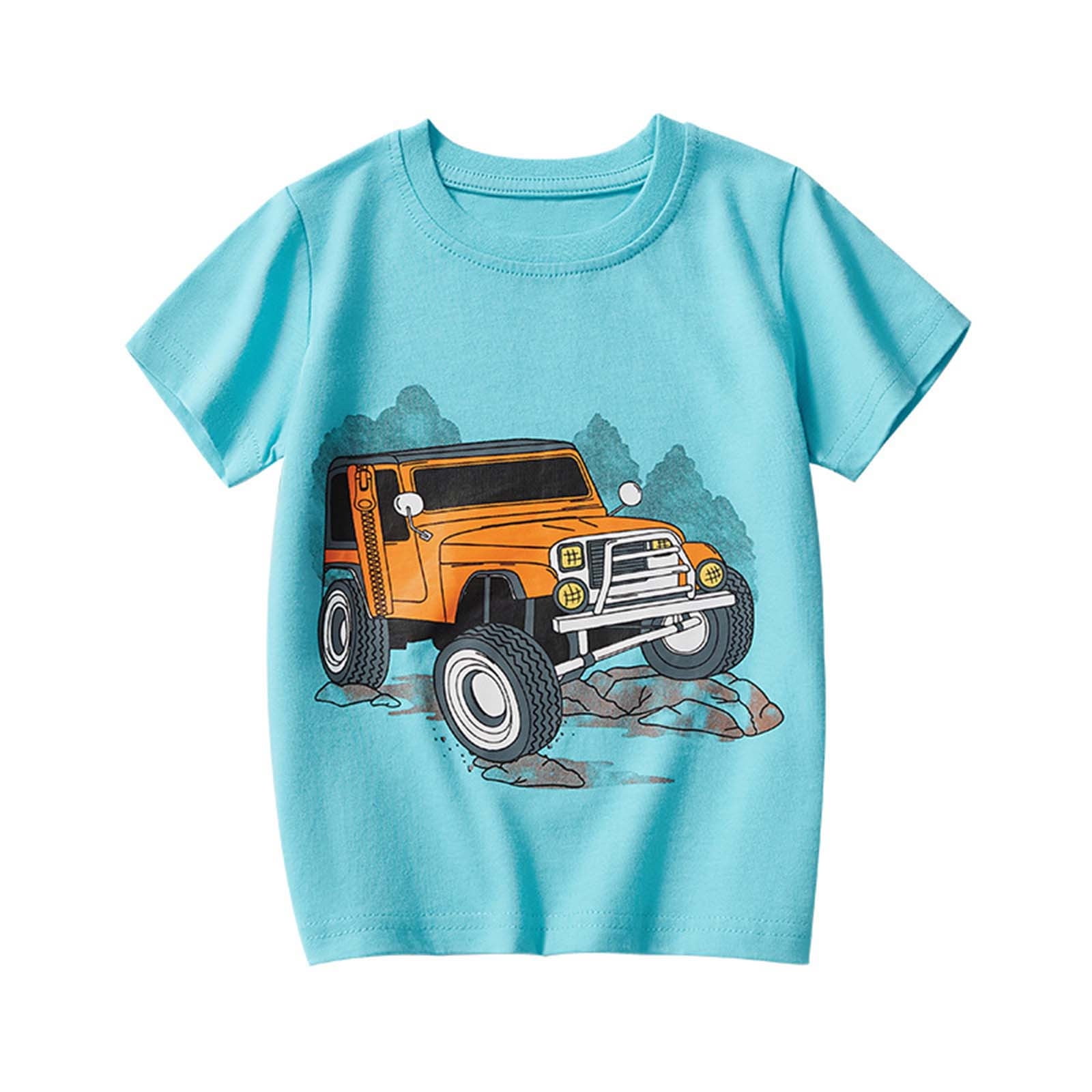 Bjutir Boys Tops A Casual Top Suitable For Children Toddlers. A Loose Stretchy Short Sleeved T ...