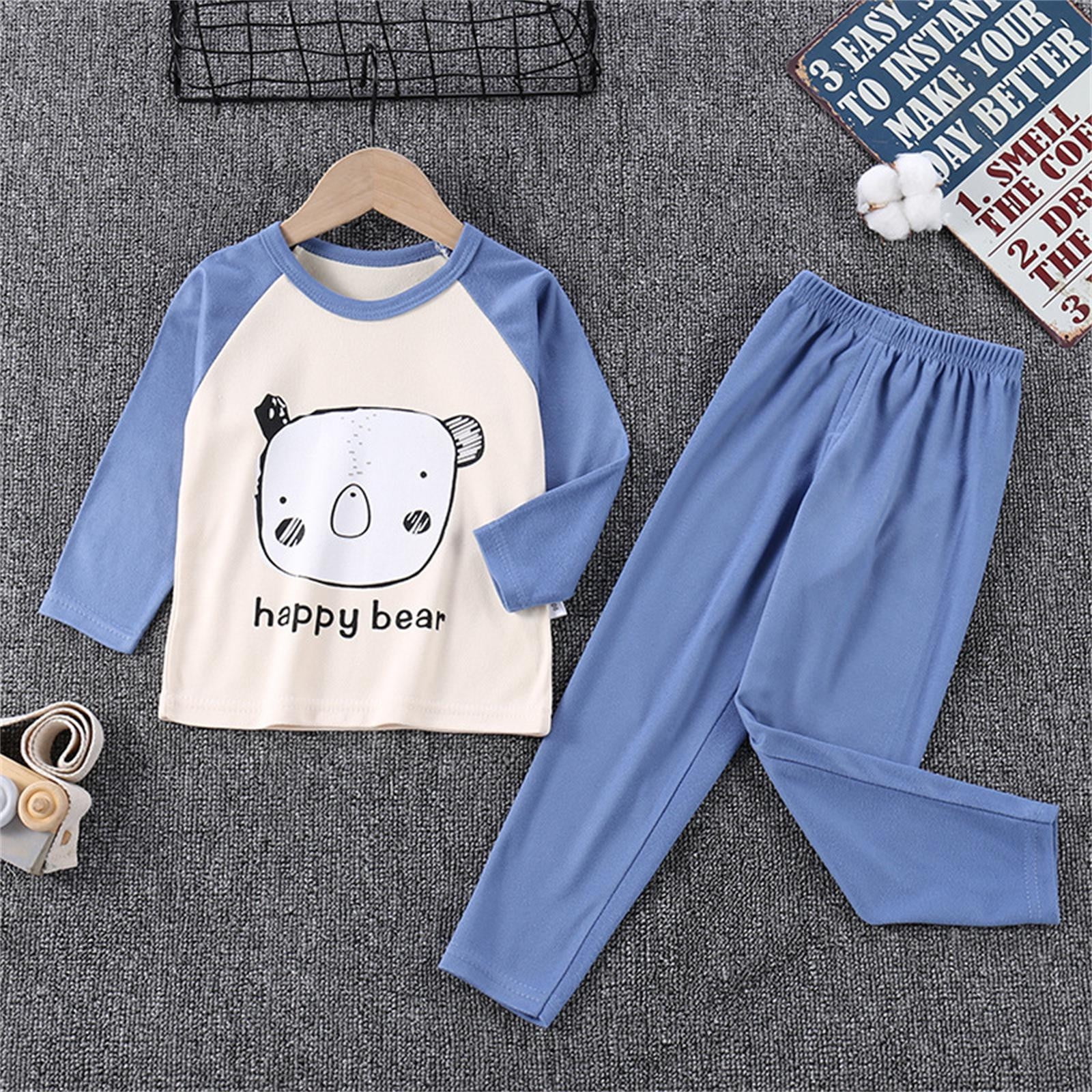Bjutir Children'S Set Warm Pajamas Girls Homewear Velvet Base Pajamas ...