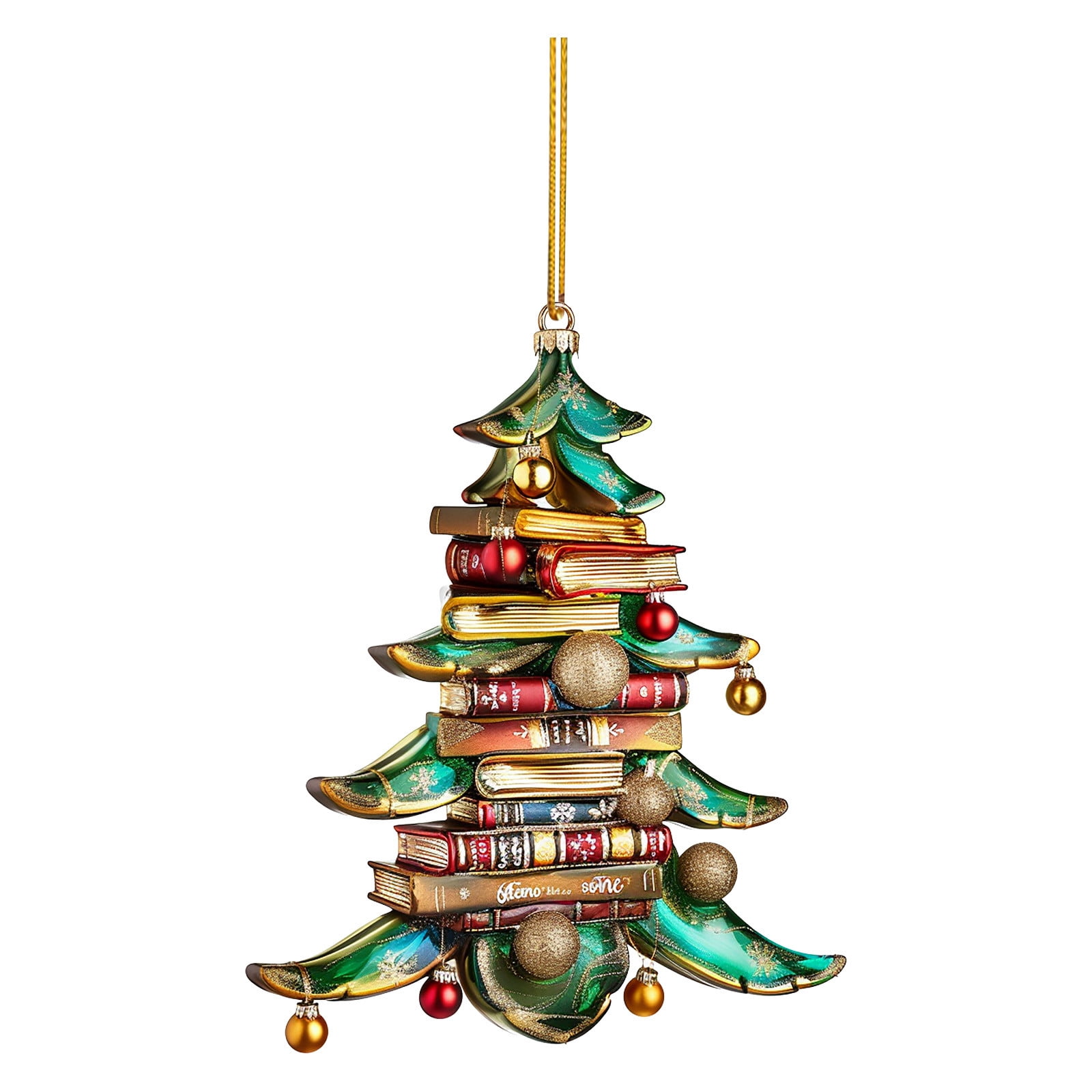 Bjutir Christmas Book Decorations Christmas Tree Decorations Mini ...