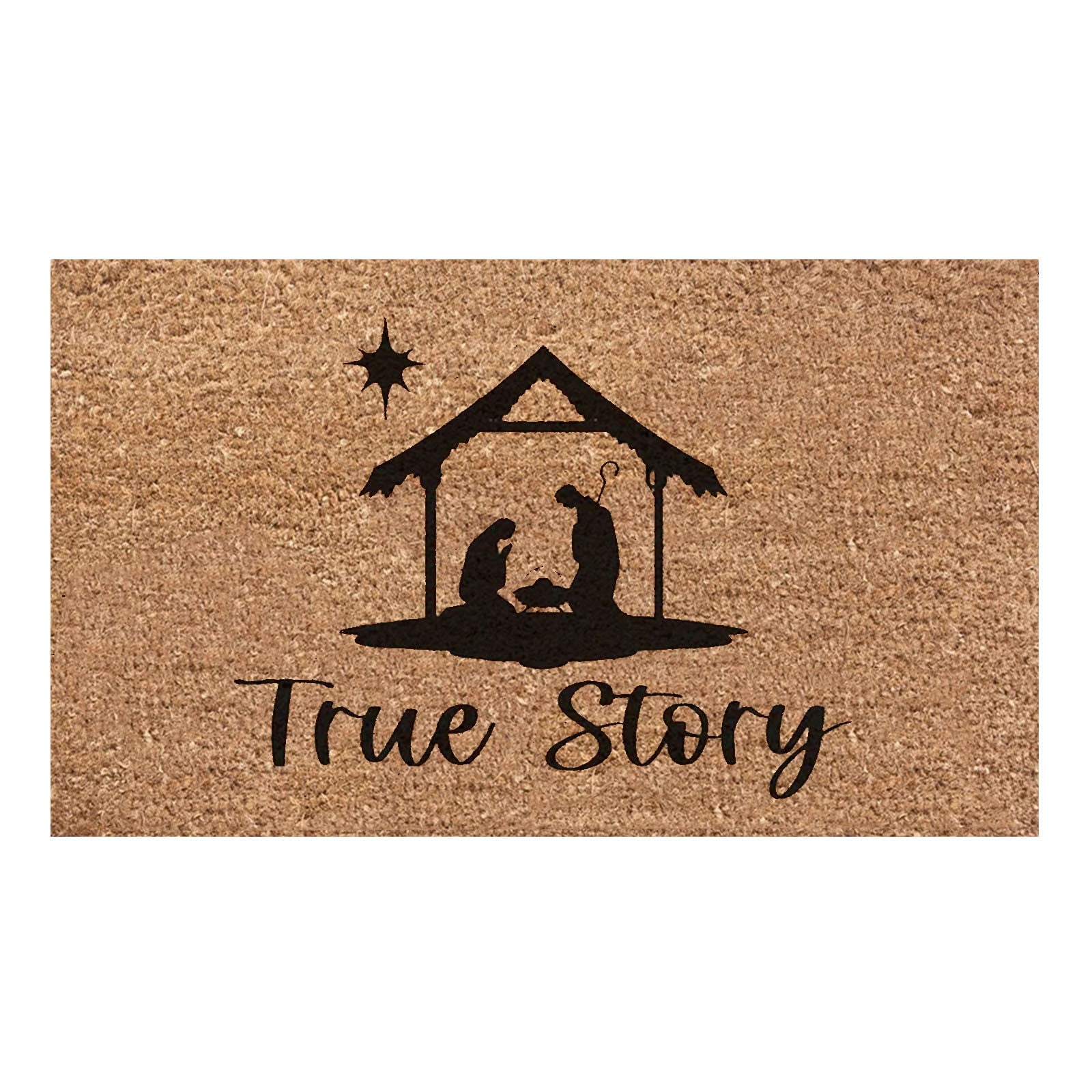 Bjutir Christmas Print Doormat Decoration 1Pc Christmas Doormat Holiday ...