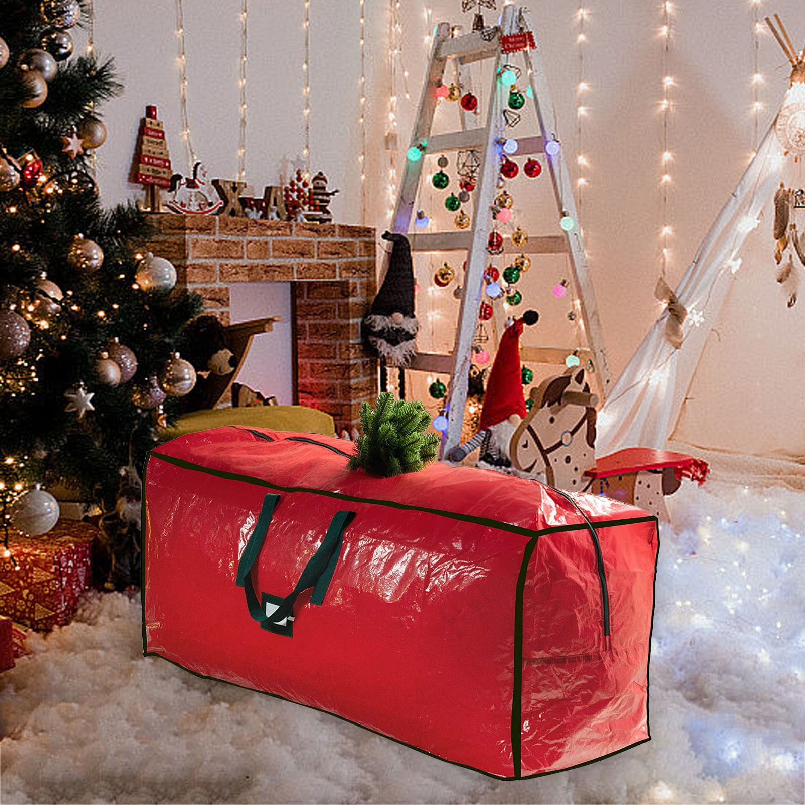 Bjutir Christmas Tree Storage Bag Durable Handles And Zippers Wide ...