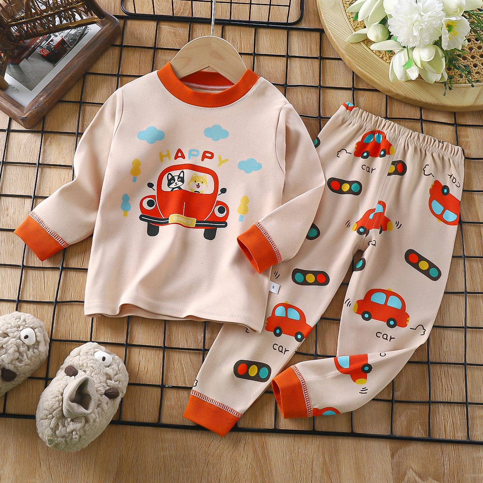 Bjutir Cute Boys Christmas Pajamas Autumn Christmas Children'S ...