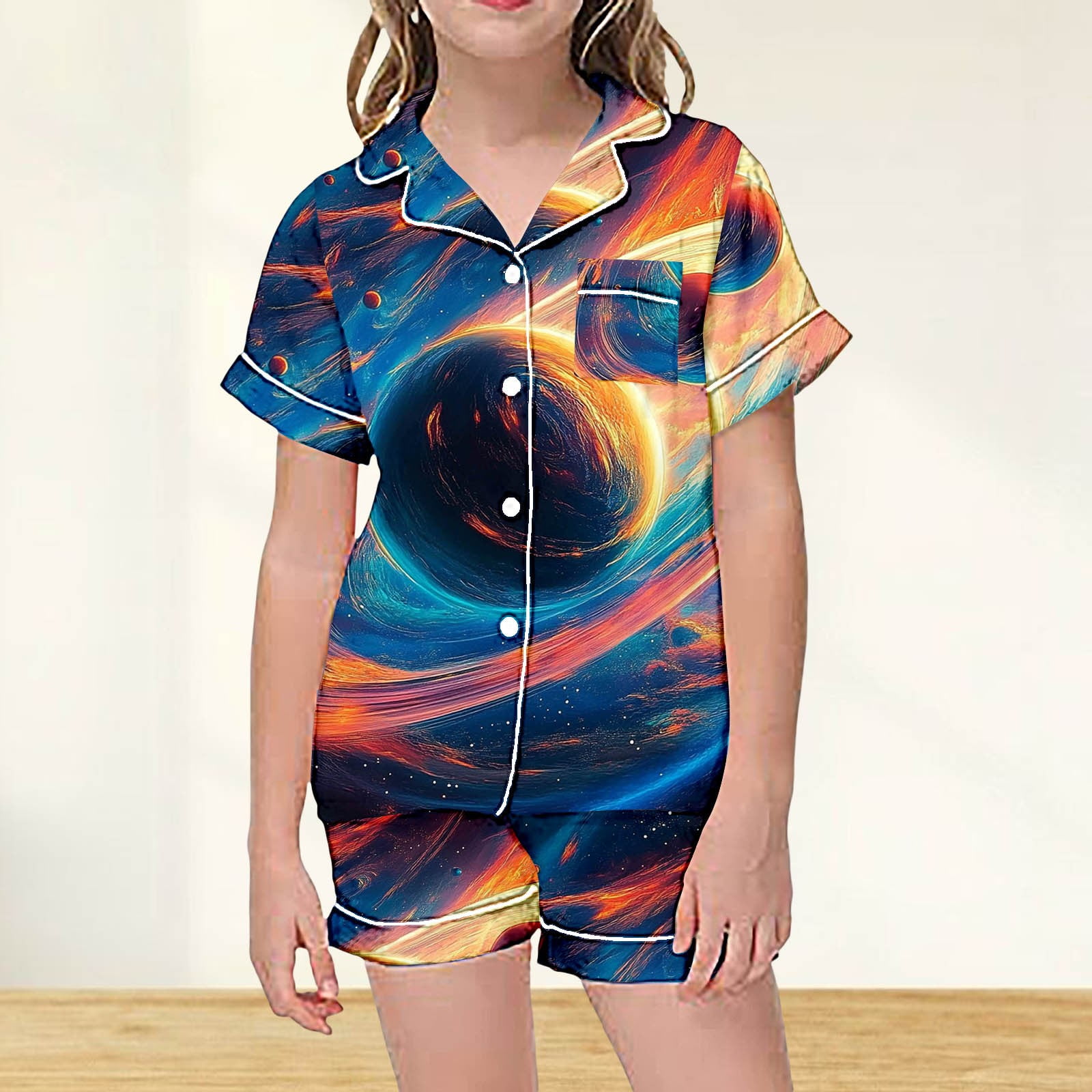 Bjutir Cute Girls Pajamas Size 10-11 Years Short Sleeved Shorts With ...