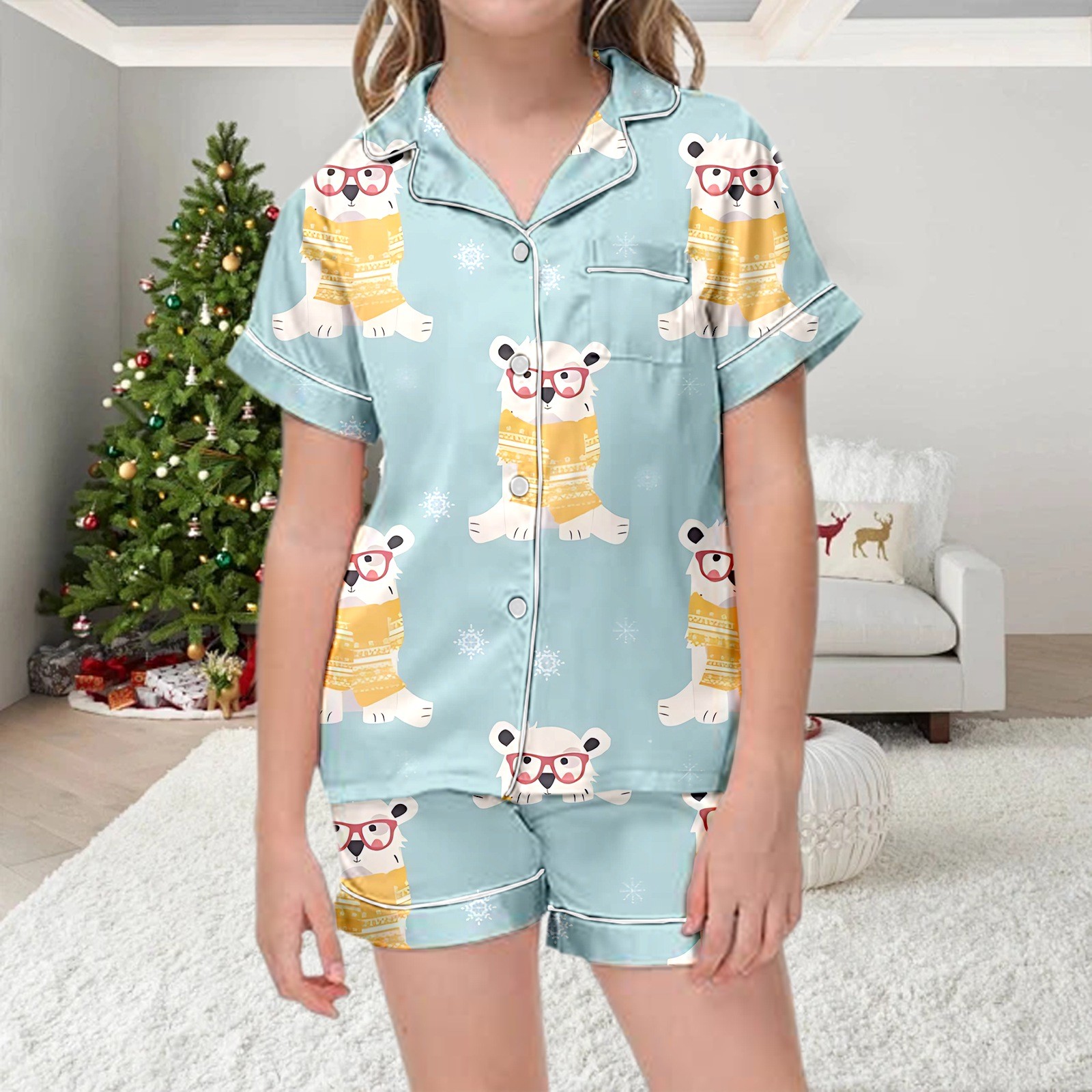Bjutir Cute Girls Pajamas Size 12-13 Years Cute Printed Pajamas Short ...