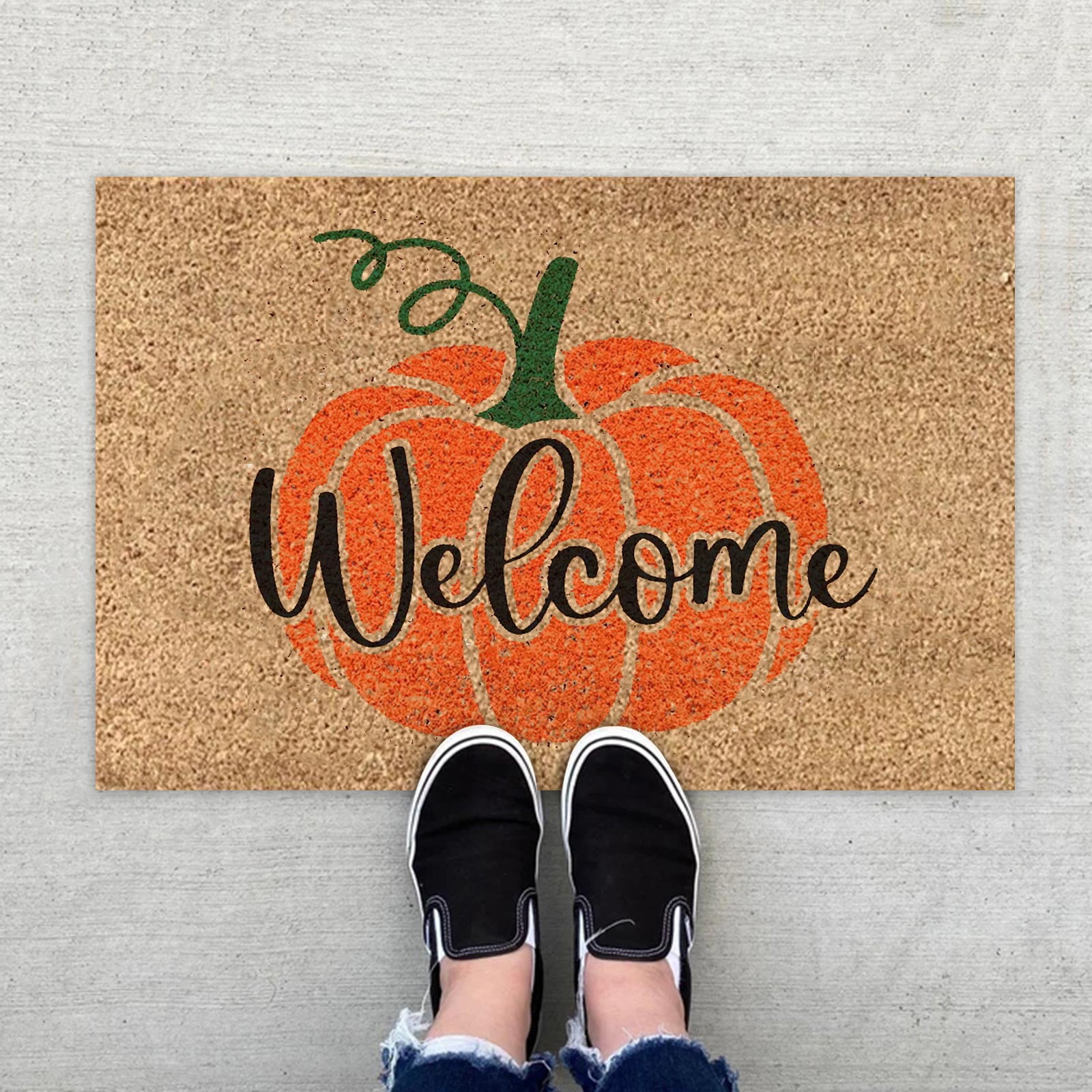 Bjutir Fall Door Mat Decoration 1 Pcs Welcome Door Mat Pumpkin Floor ...