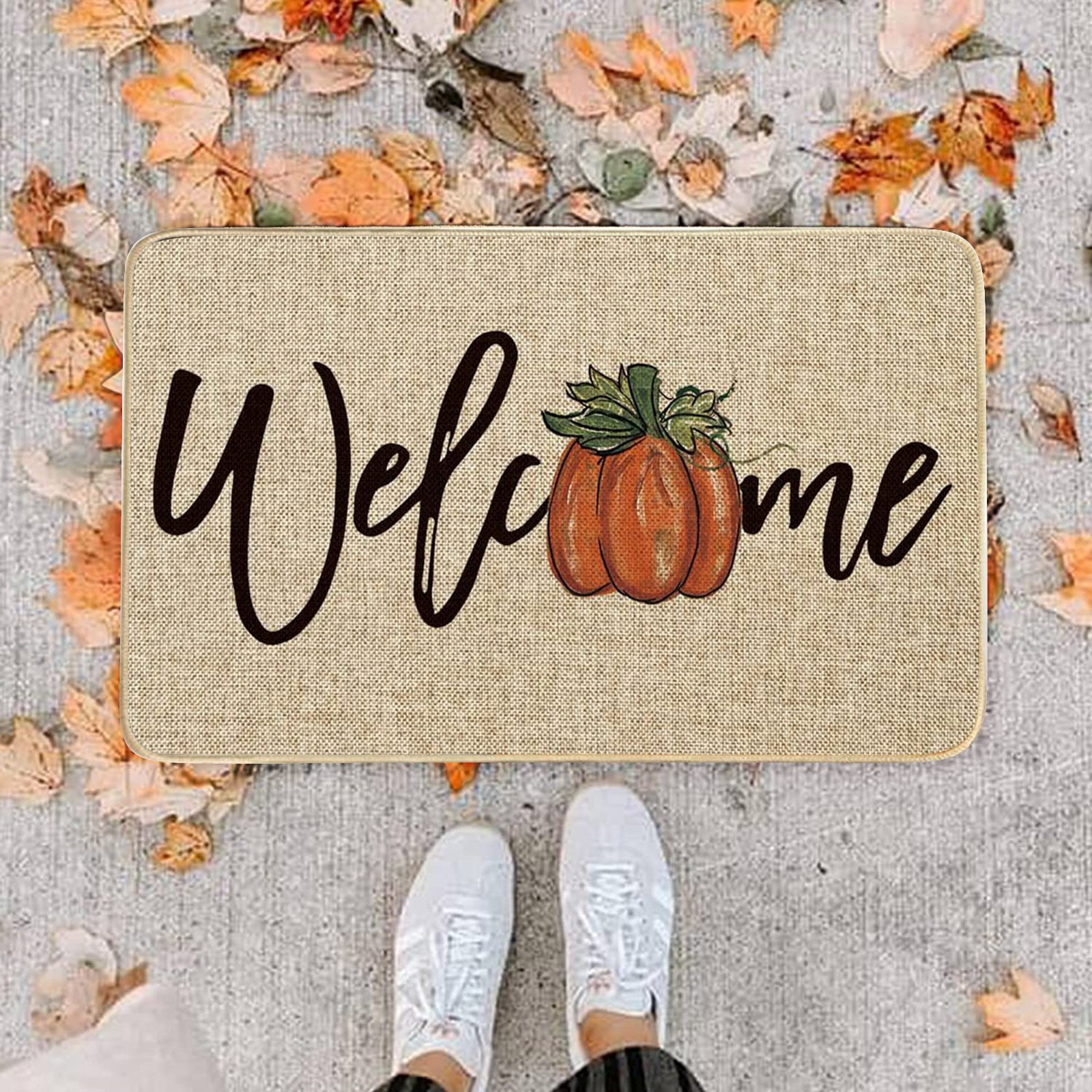Bjutir Fall Door Mat Decoration Indoor Outdoor Carpet Porch Front Door ...