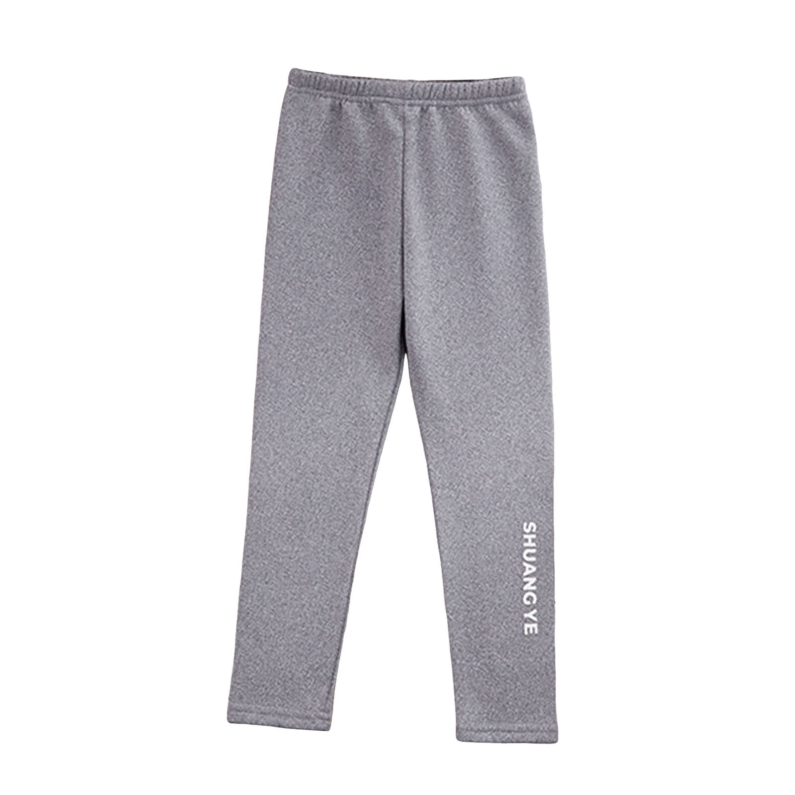 Bjutir Girl Pants Winter Cozy Printed Letters Design Joggers Kids ...