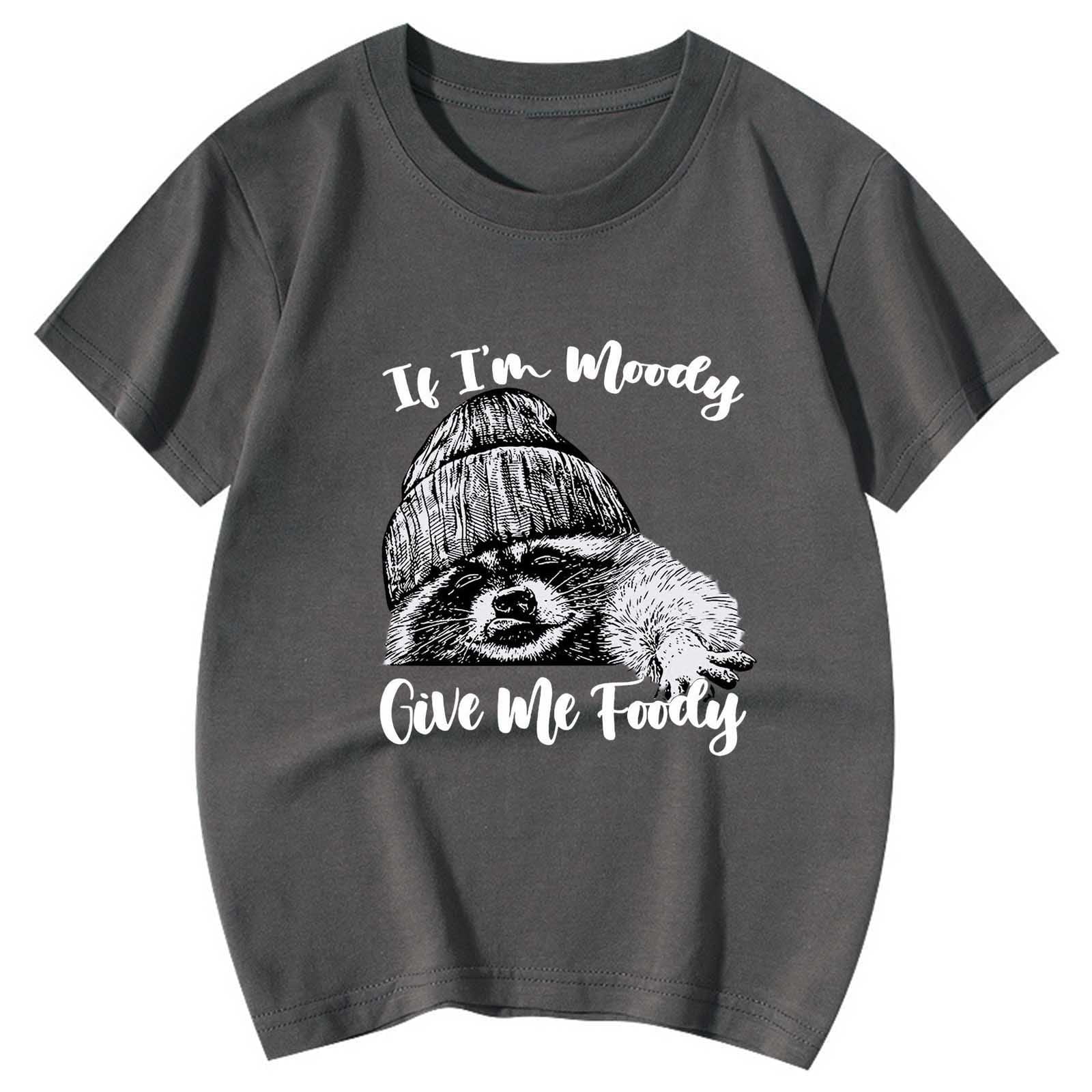 Bjutir Girls Shirts Summer Cute Animal Print Short Sleeve Crew Neck ...