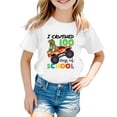 Bjutir Girls Shirts Summer Letter Print Short Sleeve Crew Neck Tops ...
