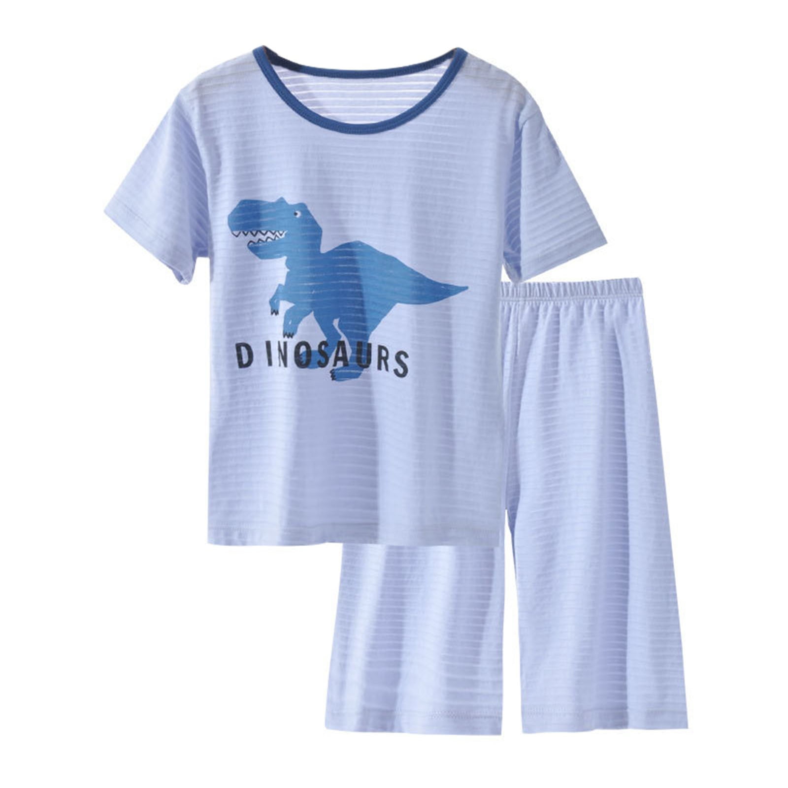 Bjutir Kids Boys Outfit Set Dinosaur Print Short Sleeve Crew Neck T ...