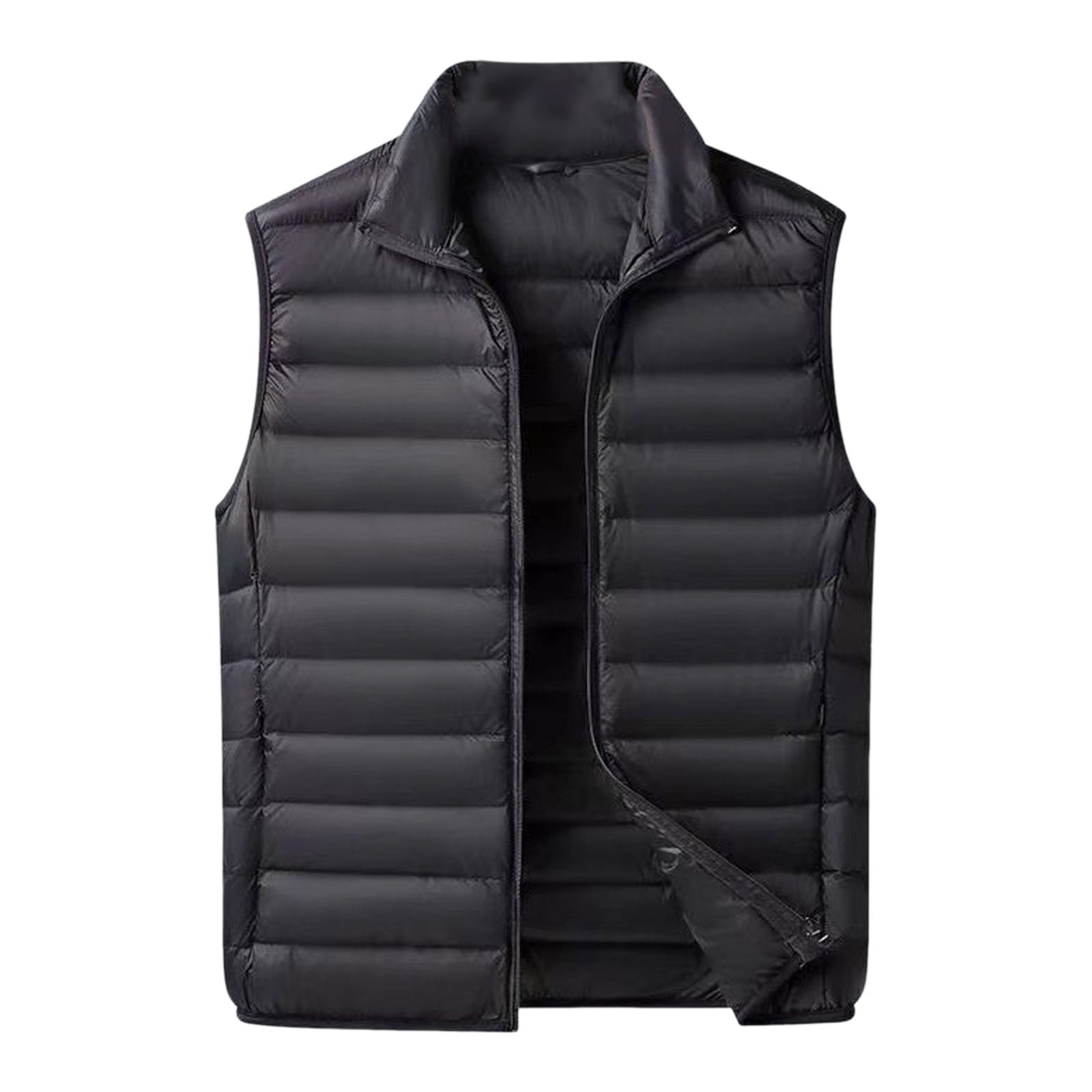 Bjutir Mens Fall Winter Vest Light Down Vest Slim Solid Color ...
