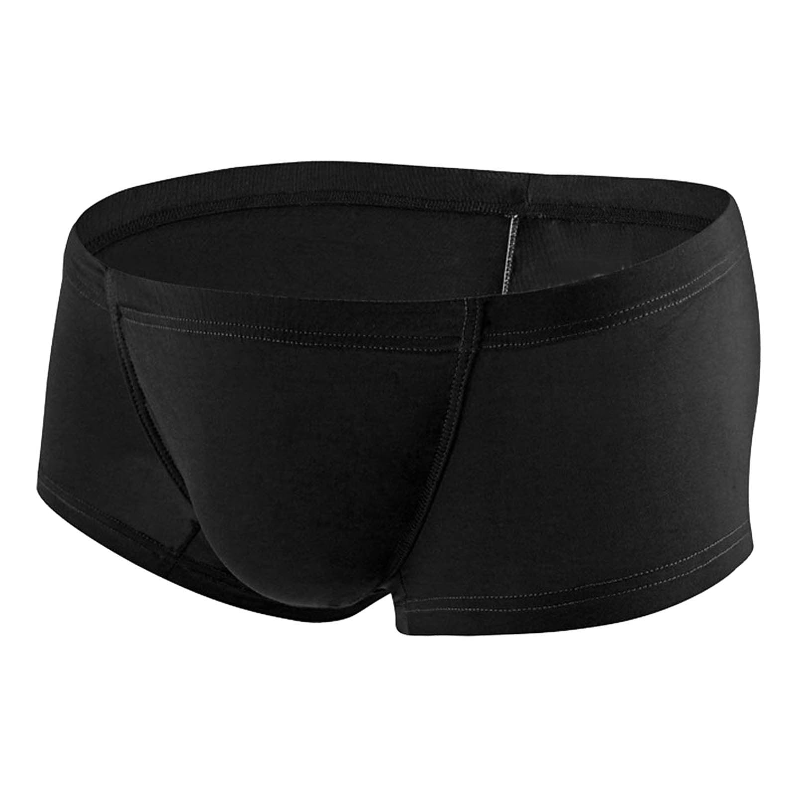 Bjutir Panties For Mens Underwear Ice Silk Wrinkled Flat Angle U Large