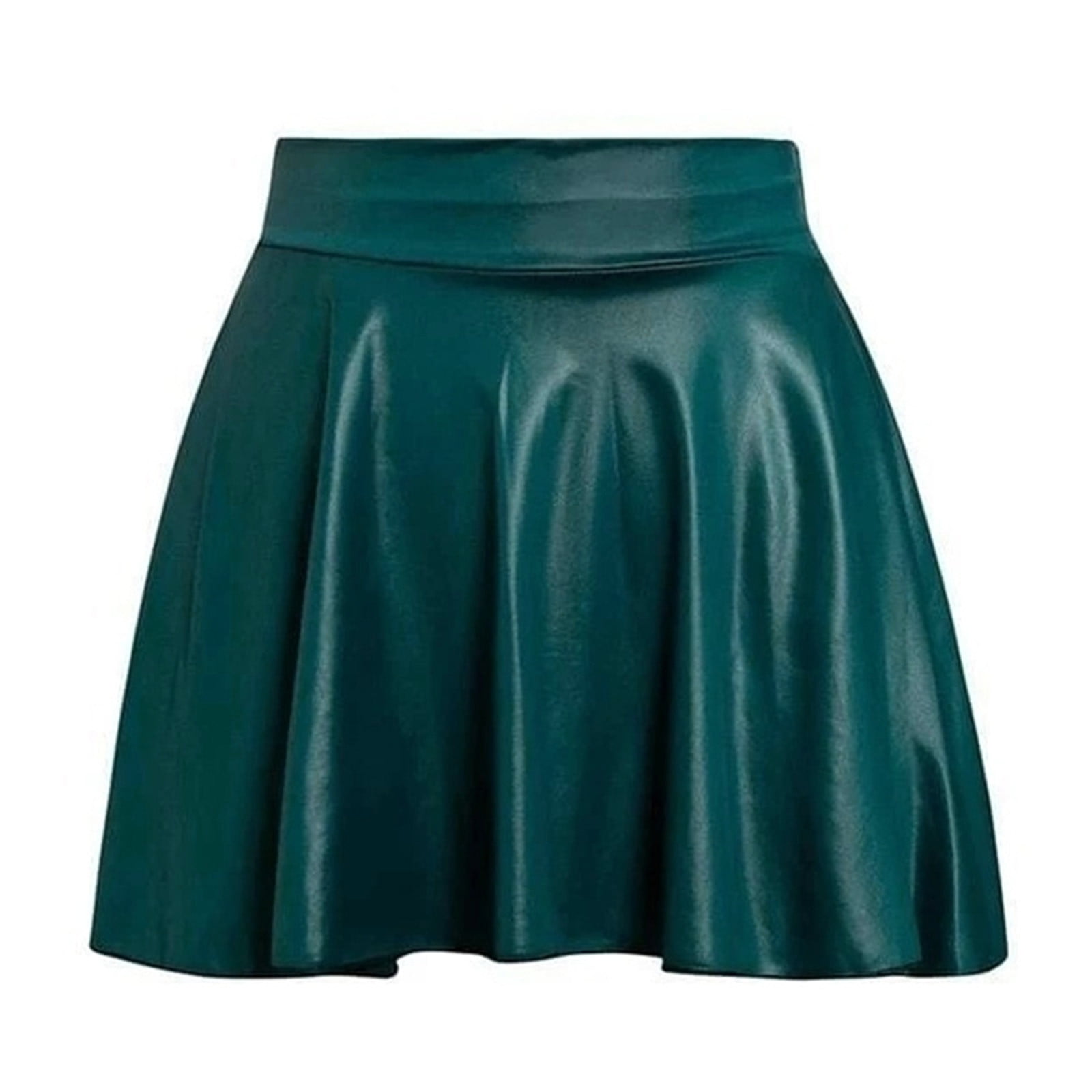 Bjutir Skirts For Women Fashion High Waist Pleated Solid Color Short ...