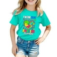 Bjutir Summer Girls Shirts Letter Print Short Sleeve Crew Neck T-Shirts ...