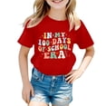 Bjutir T-Shirts For Girls Letter Print Short Sleeve Crew Neck Shirts ...