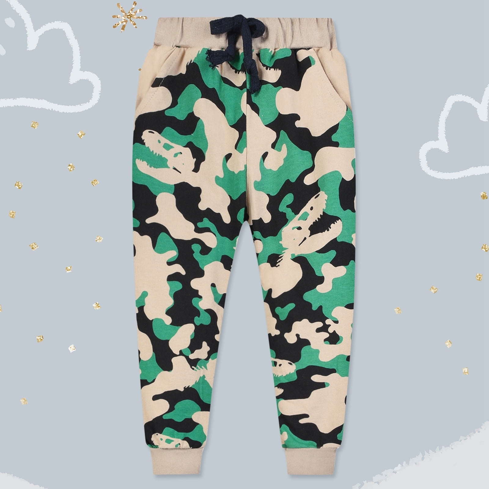 Bjutir Toddler Boy Girl Pants Cartoon Dinosaur Print Pattern Sweatpants ...