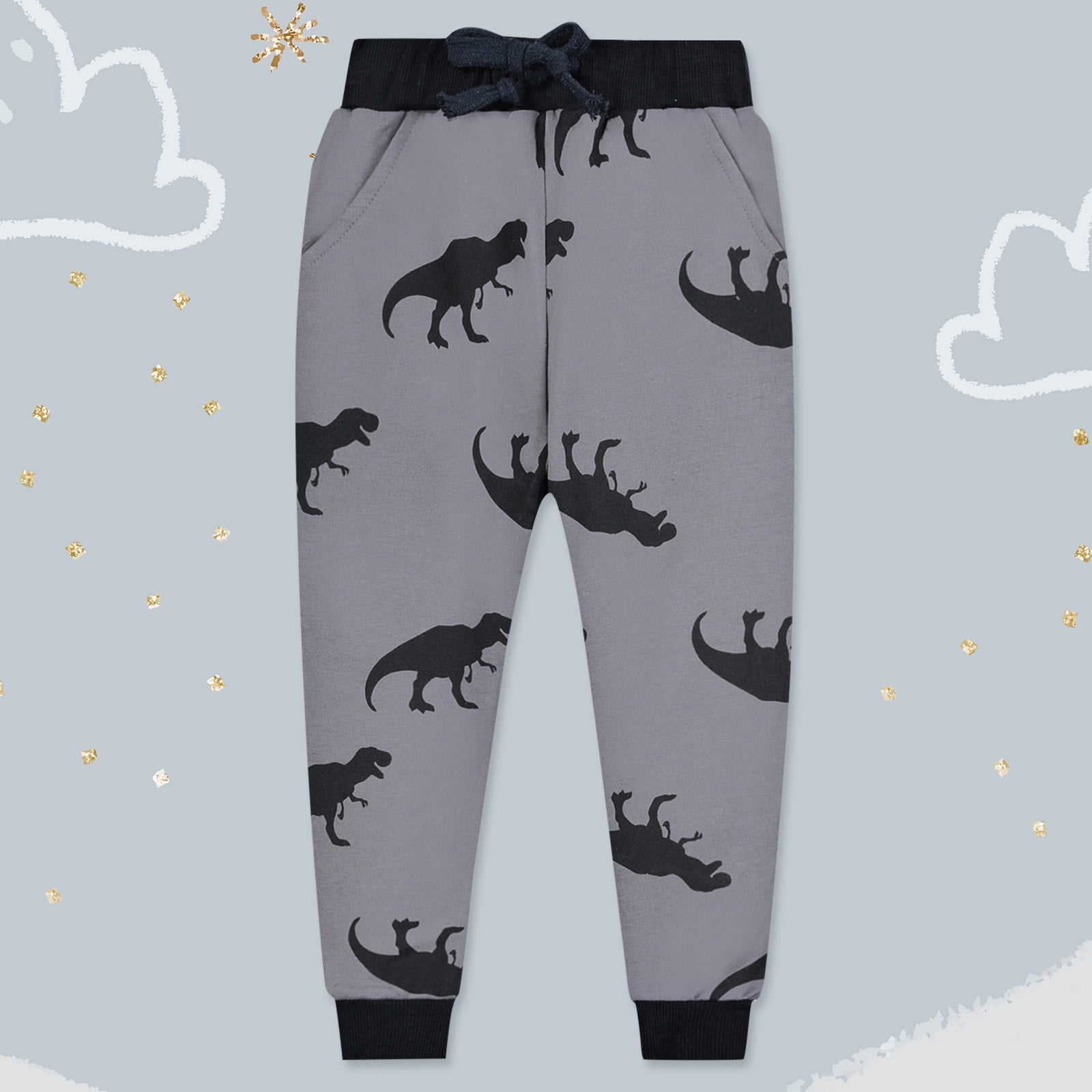 Bjutir Toddler Boy Girl Pants Cartoon Dinosaur Print Pattern Sweatpants ...