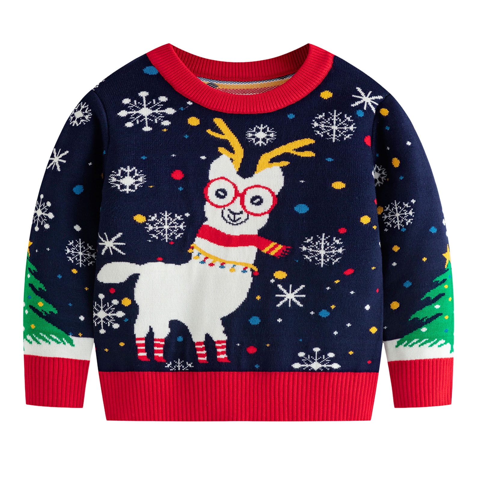 Bjutir Toddler Boys Girls Christmas Sweater Cartoon Warm Knitted ...