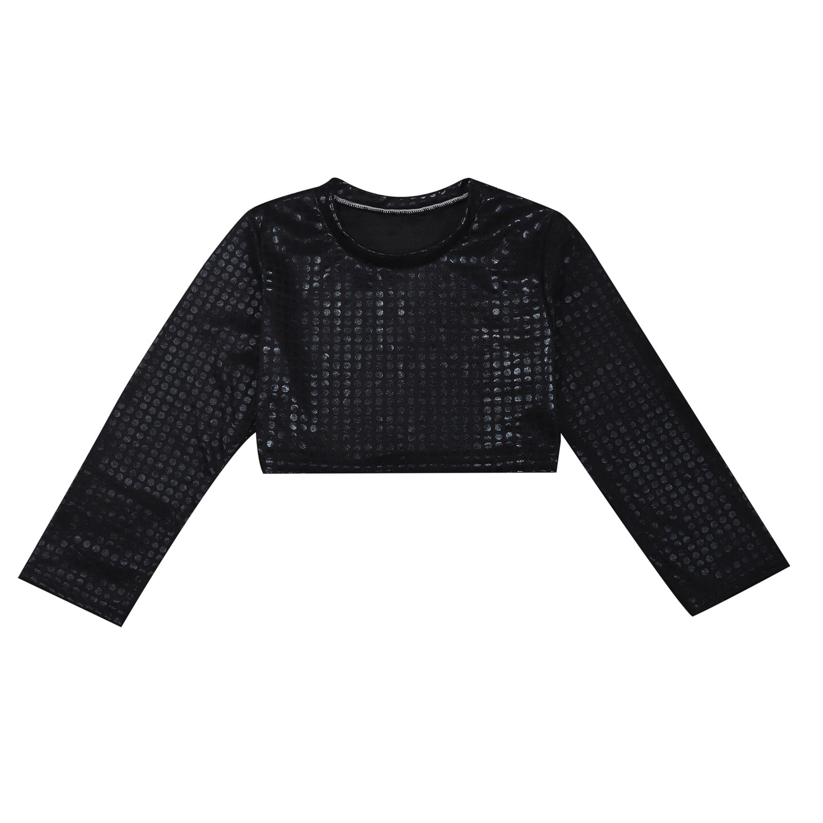Bjutir Toddler Boys Girls Sequin Tops Dance Polka Dot Sequin Long ...
