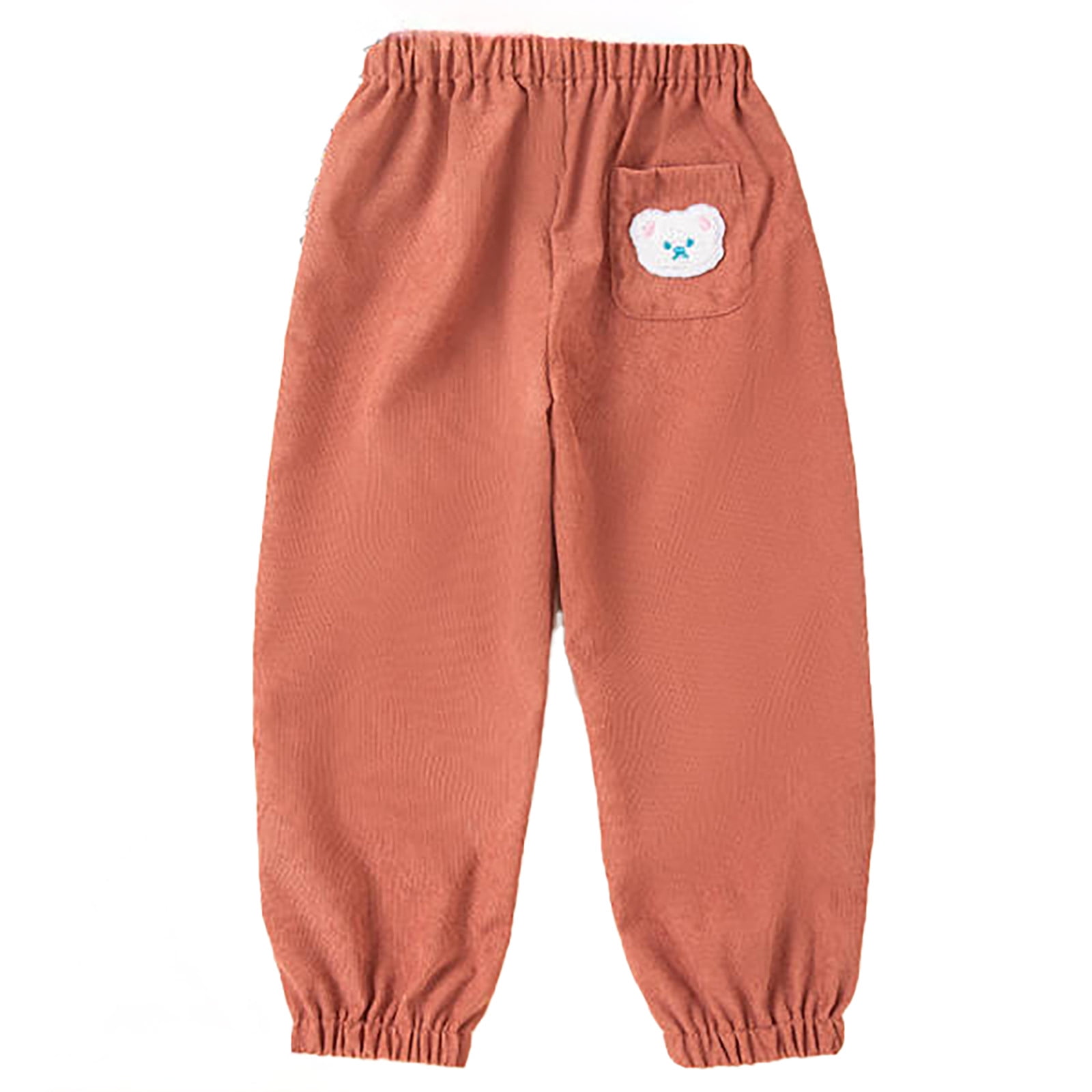 Bjutir Toddler Boys Pants Fall Winter Solid Color Comfortable Waist ...