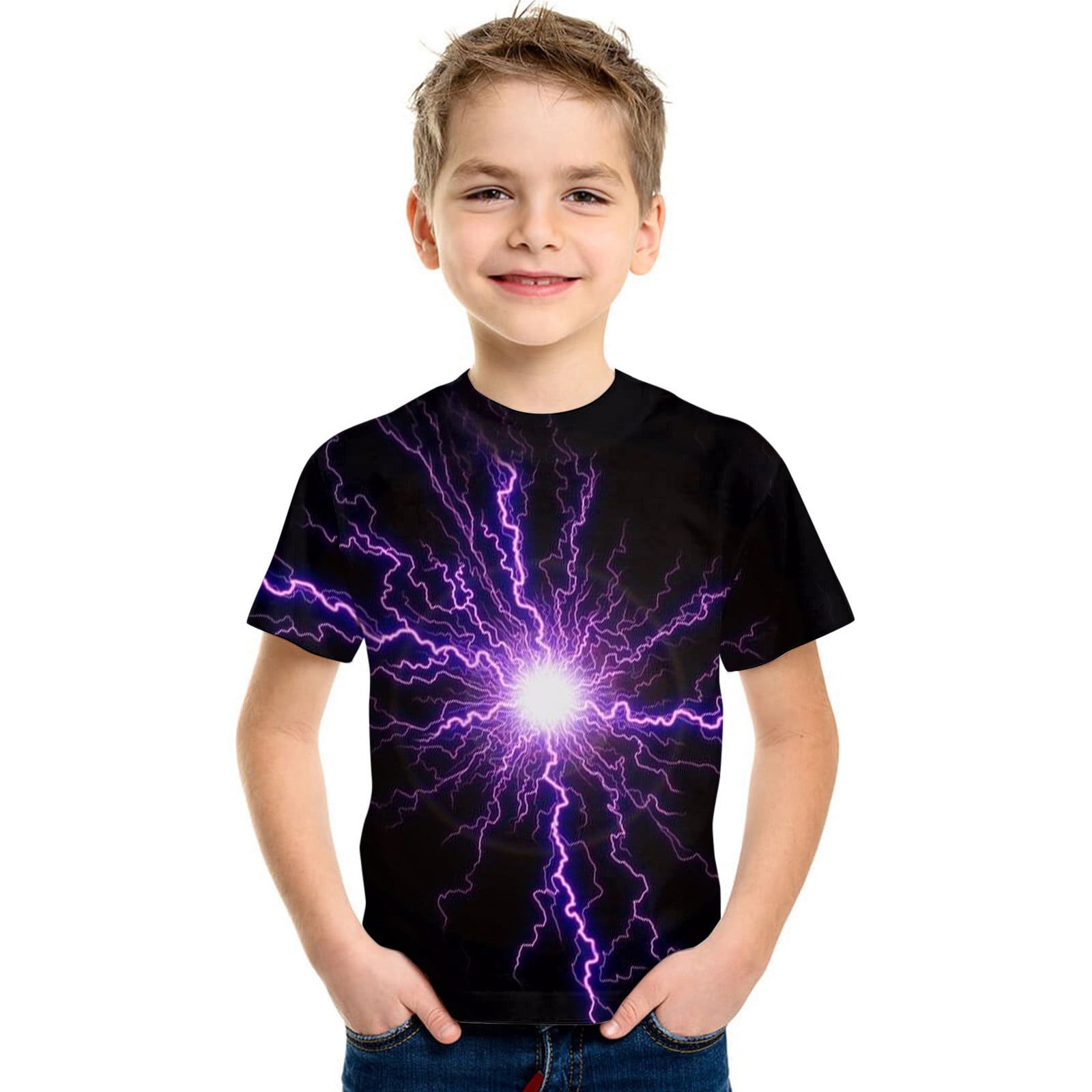 Bjutir Toddler Boys T Shirts Summer Short Sleeve Girls Shirt Fashion ...