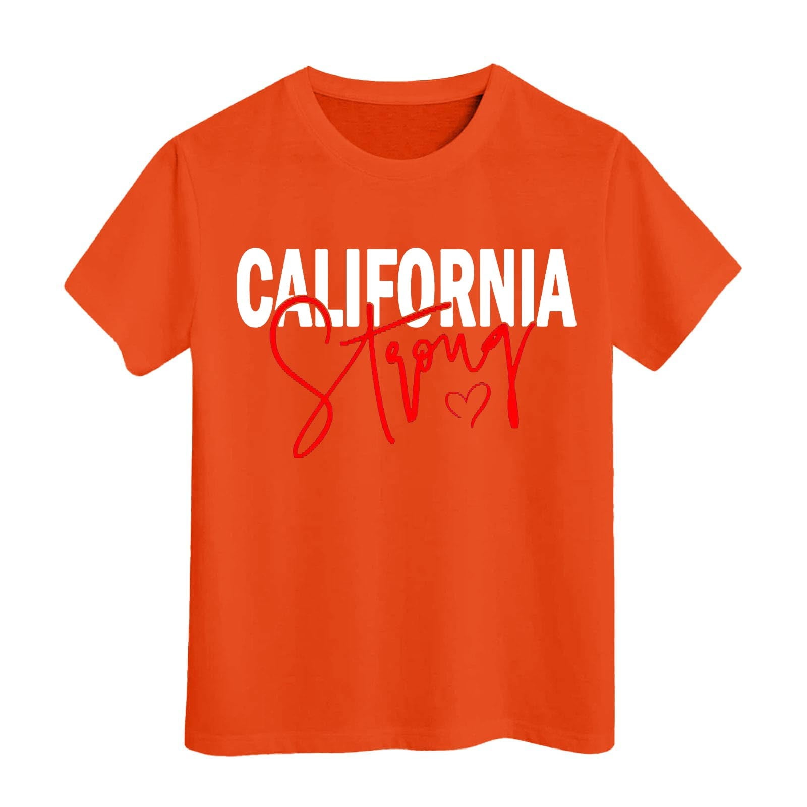 Bjutir Toddler Girls Tops Summer Letter Print Short Sleeve Crew Neck ...