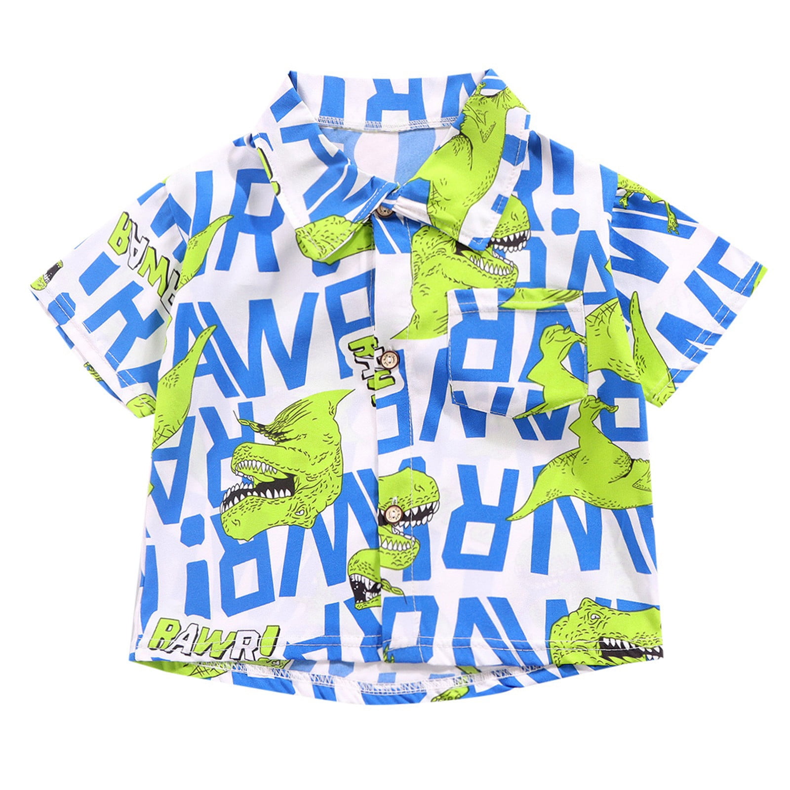 Bjutir Toddler Kids Boys Outfit Set Letter Dinosaur Print Short Sleeve ...