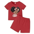 Bjutir Toddler Kids Girls Outfit Set Graphic Print Short Sleeve Crew ...