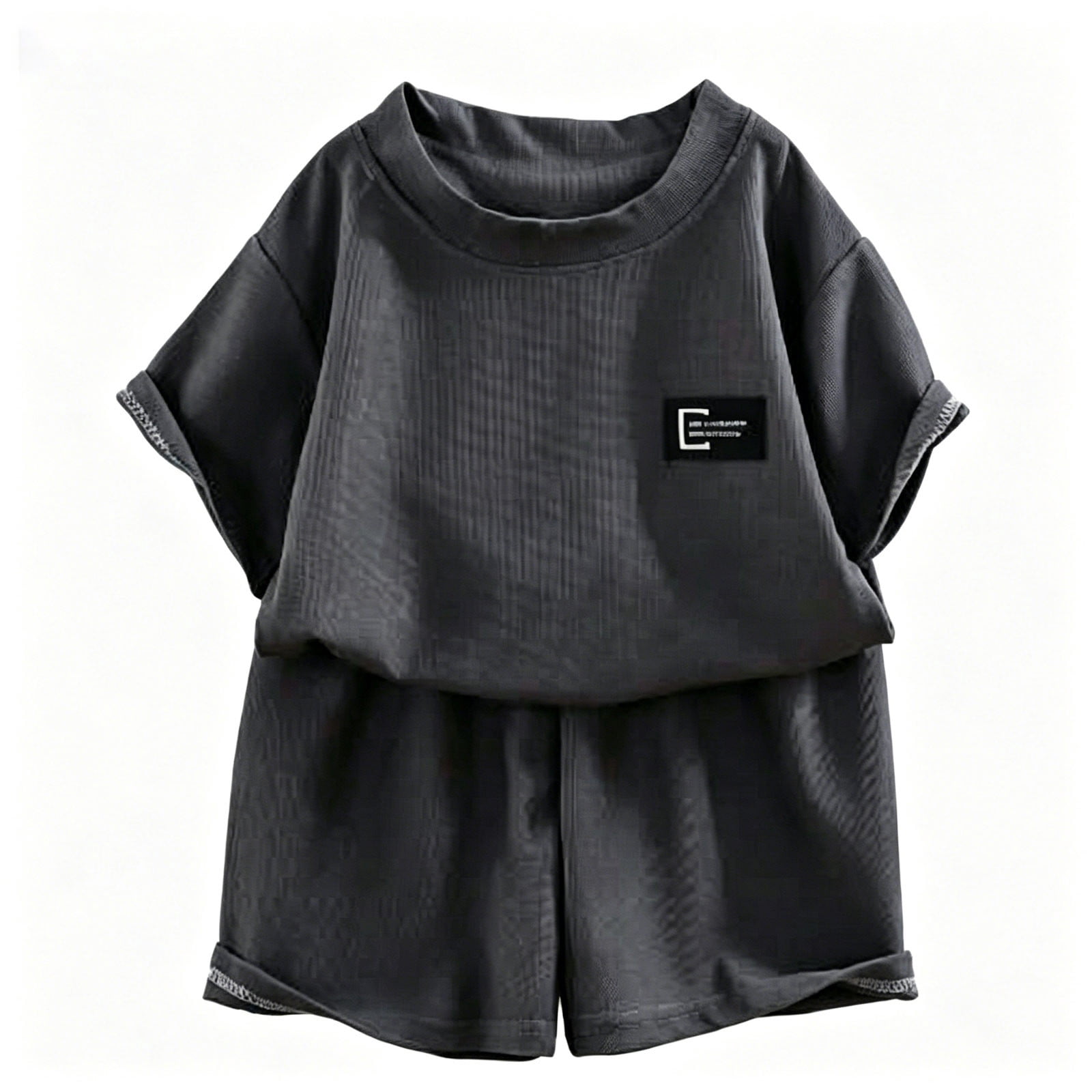 Glisme Toddler Kids Girls Outfit Set Letter Print Short Sleeve Crew ...