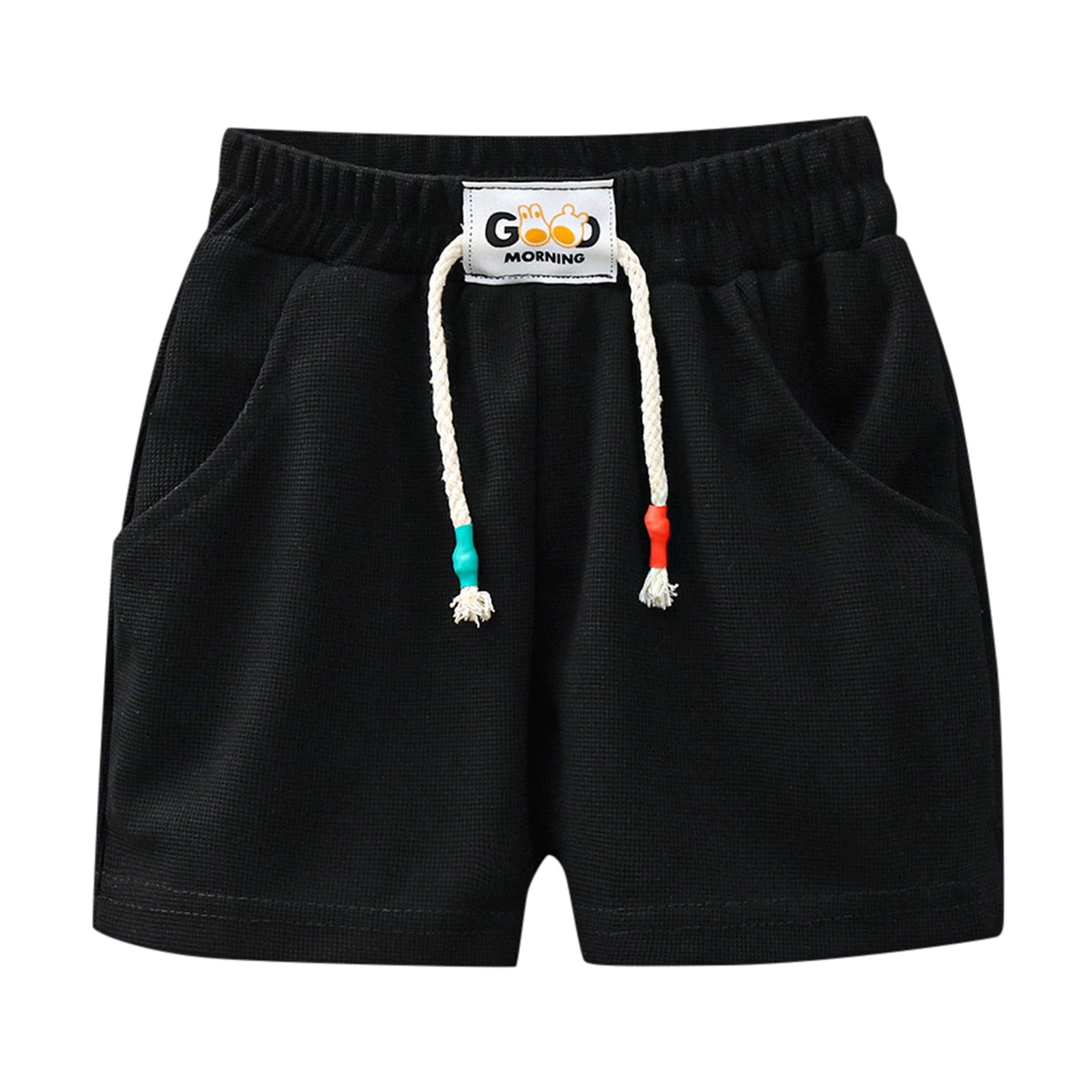Bjutir Toddler Kids Soft Tops Children Shorts Boys Girls Drawstring ...