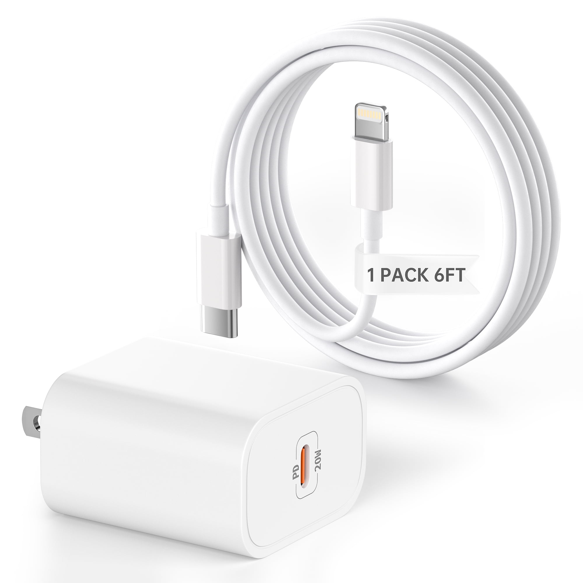 Bkayp iPhone Charger Fast Charging [Apple Mfi Certified] 20W PD Wall ...