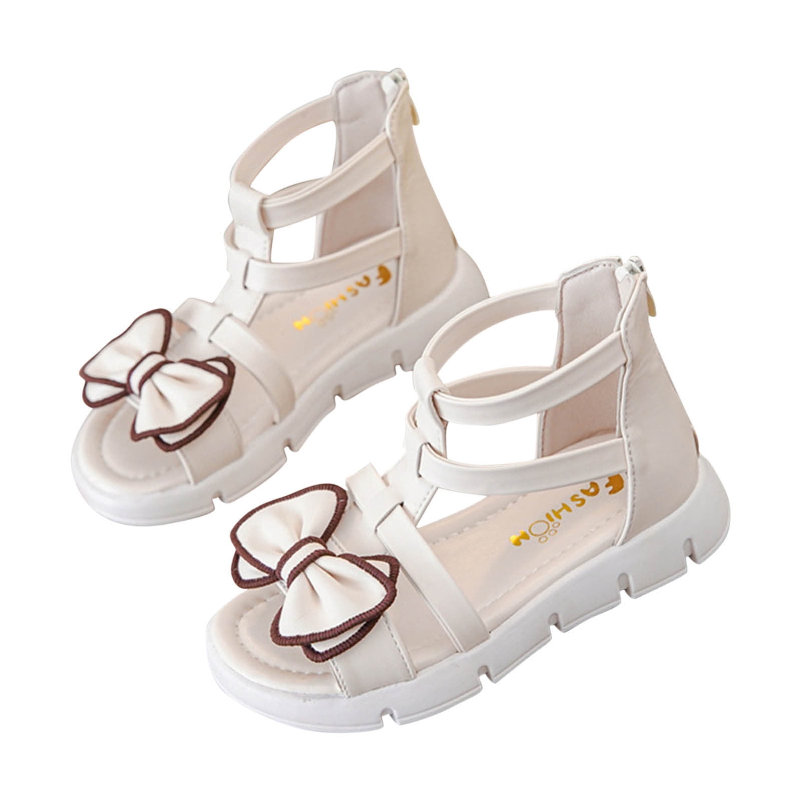 Bkhluea Girls Gladiator Strap Sandals Flat Fisherman Thong Cross ...