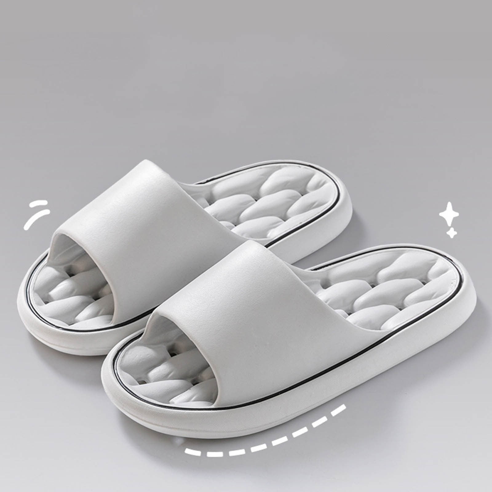Bkhluea Shower Slides for Women Men Non-Slip EVA Slippers Quick-Dry ...