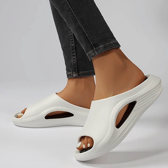 Bkhluea Women Hollow Cutout Platform EVA Slide Sandals Slip On ...