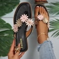Bkhluea Women Multicolor Floral Thong Flat Flip Flop Sandals Slip On ...