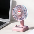 Bklubk Cute Desktop Mini Fan, Portable USB Rechargeable Small Fan for ...