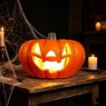 Bklubk Halloween Pumpkin Light LED Light Up O Pumpkin Decor Battery ...