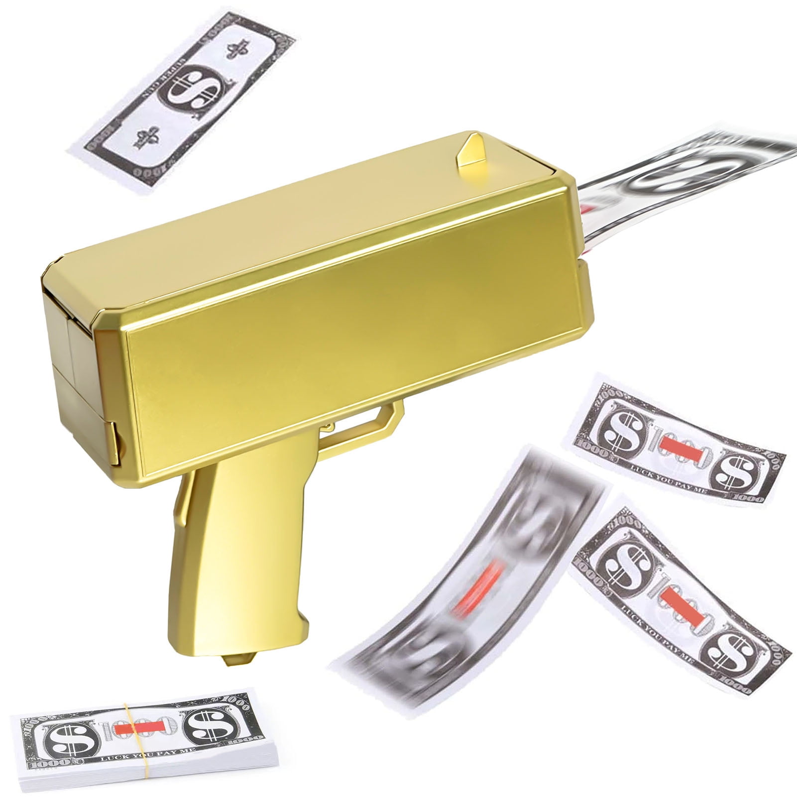 Bkn Electric Money Shooter with 100 Fake Money Props Battery Operated ...