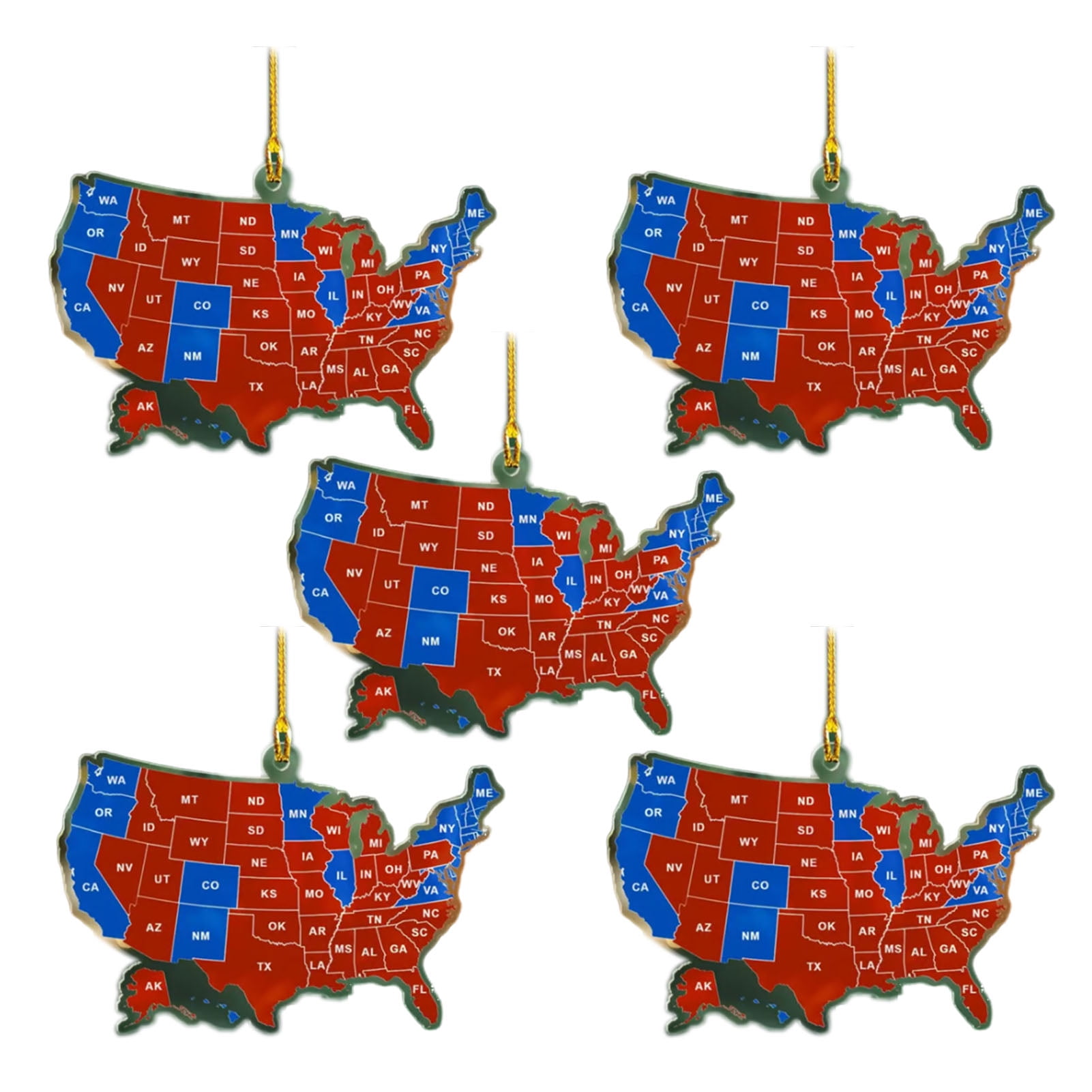 Bkn US Presidential Election Ornament 2024 US State Election Results ...