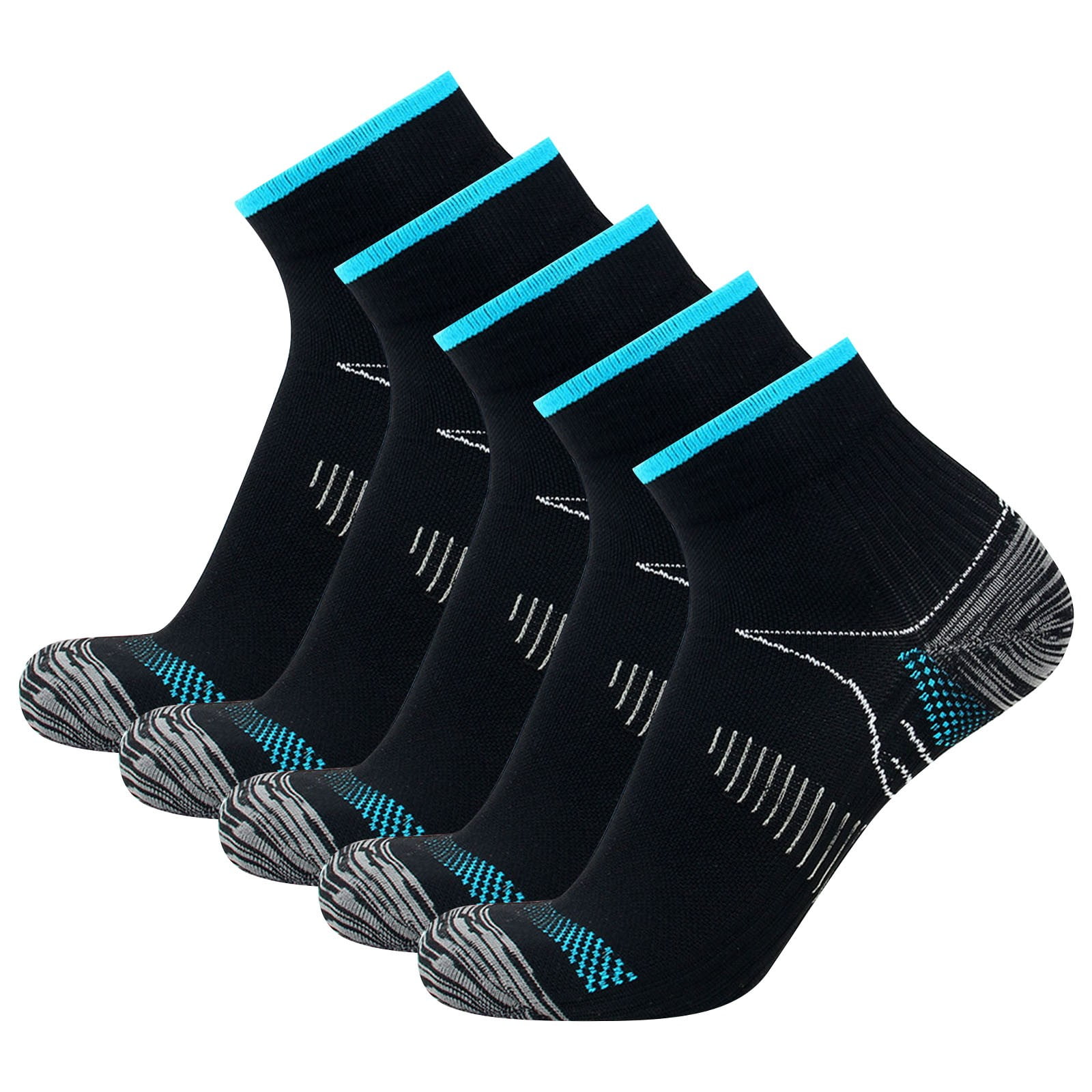 GHIIYER Most Expensive Socks 5 Pairs of Men Women Light Compression ...
