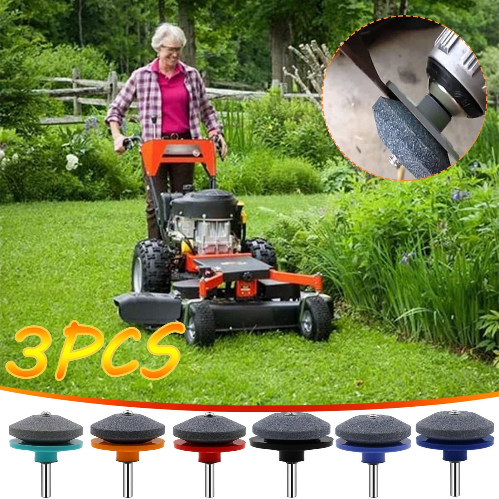 Bksdlh Industrial Knife Grinder Sharpener Stone Grinding Head 3pc Kit ...