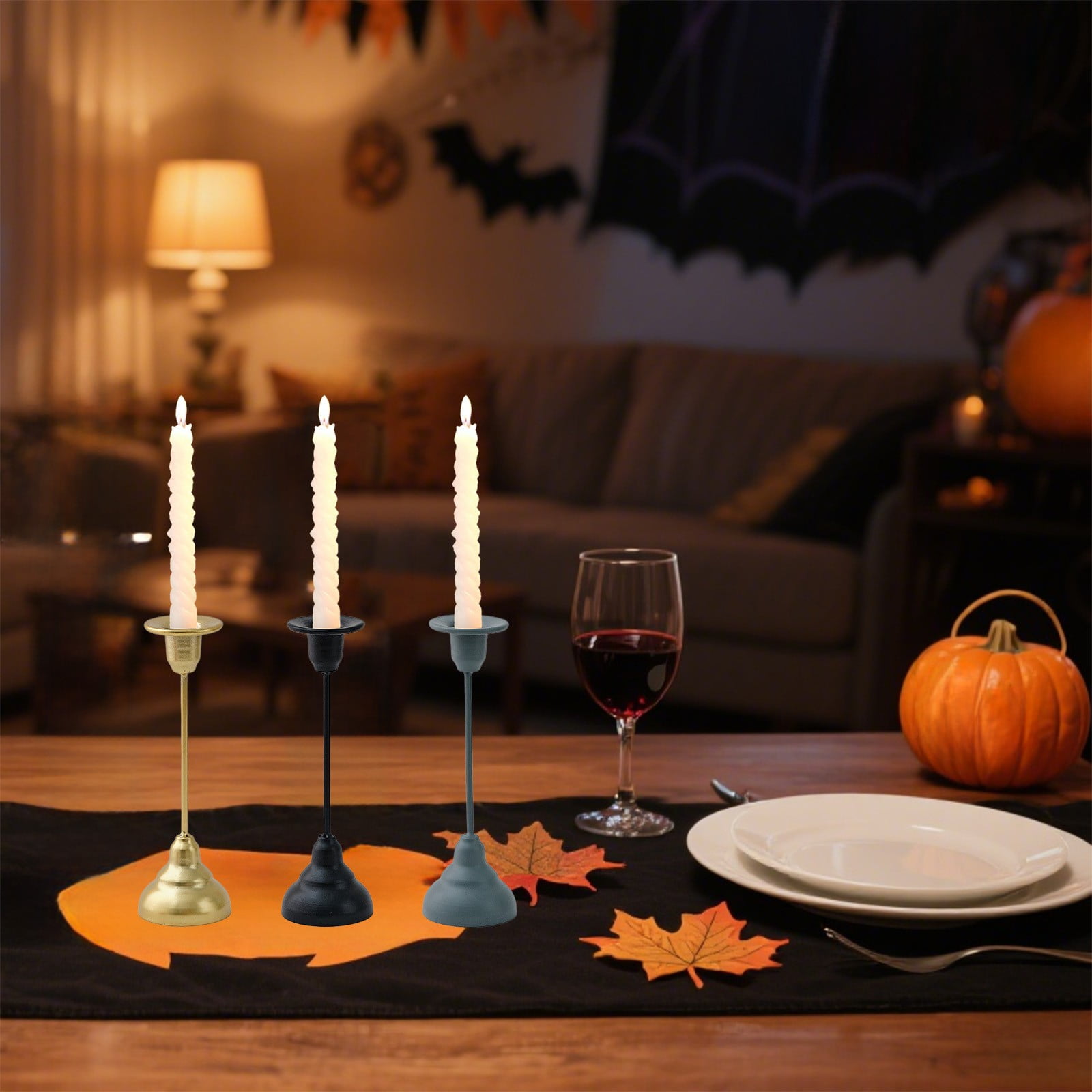 Bksdlh Iron Candle Centerpiece Decorative Tabletop Candelabra Modern ...