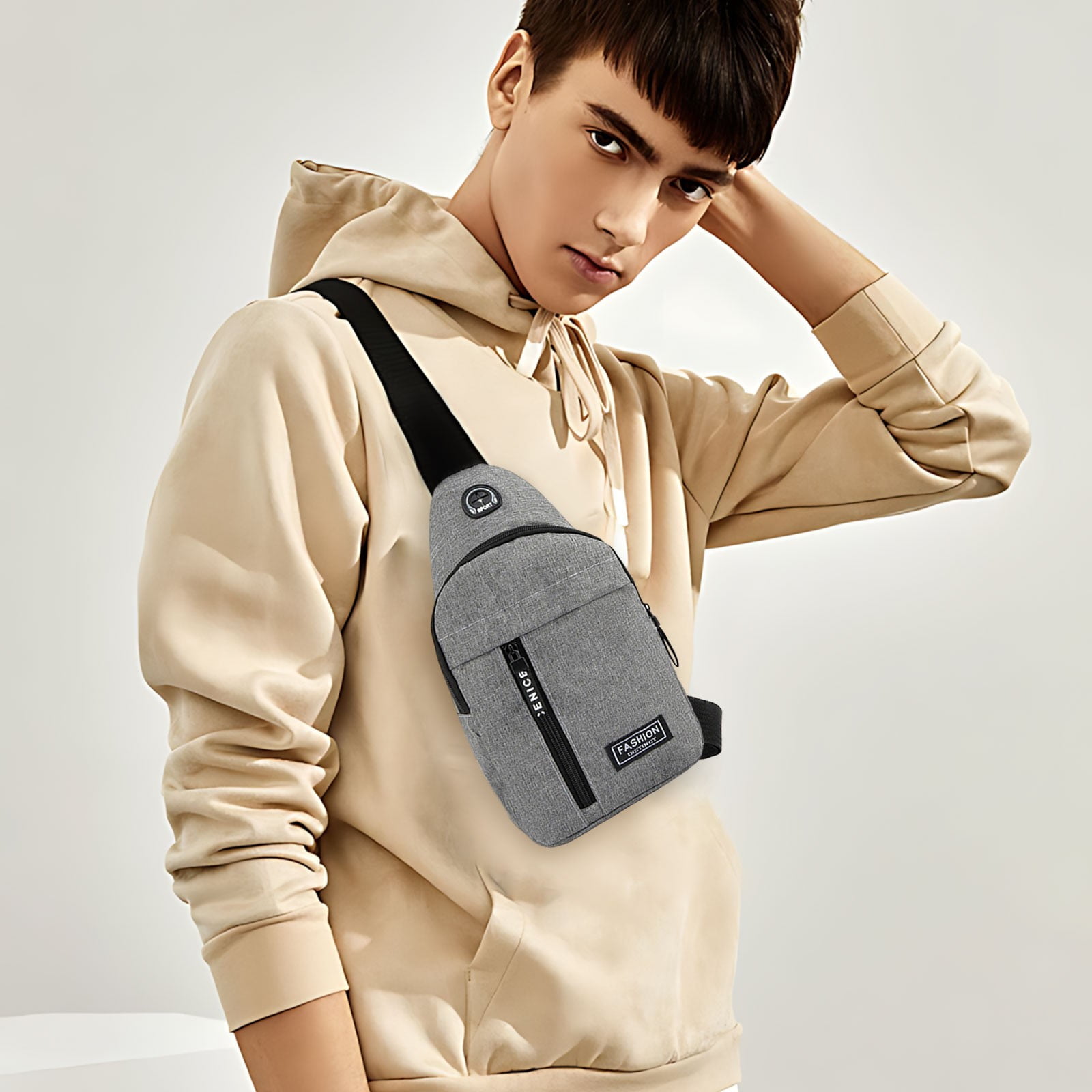 Bksdlh Japanese Style Chest Bag for Men Women Crossbody Sling Bag with ...