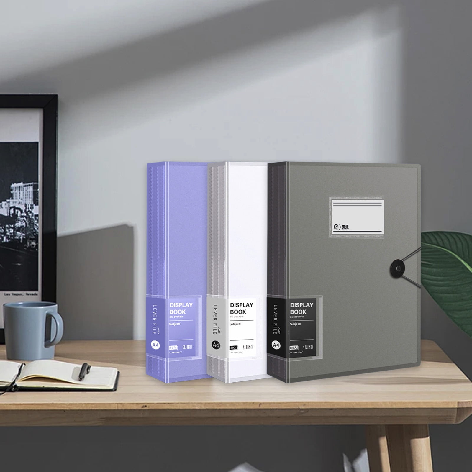 Bksdlh Plastic Document Clip, A4 30 Pockets Expanding Document Folder ...