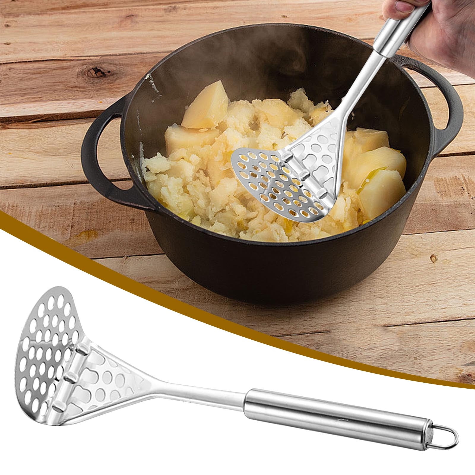 Bksdlh Stainless Steel Potato Puree Press, Manual Potato Press, Easy ...