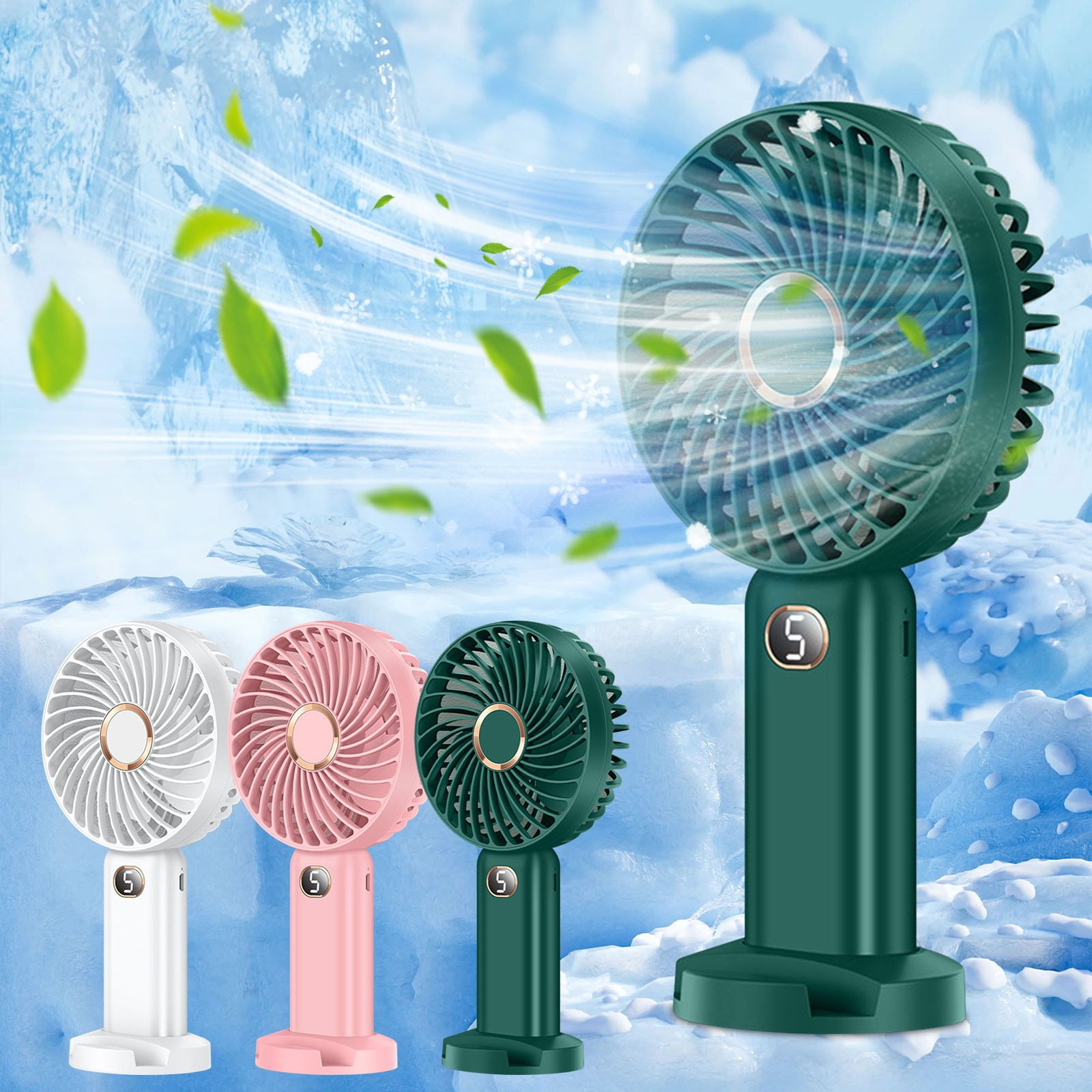Bksdlh Rechargeable Handheld Fan Mini USB Personal Fan Strong Breeze ...