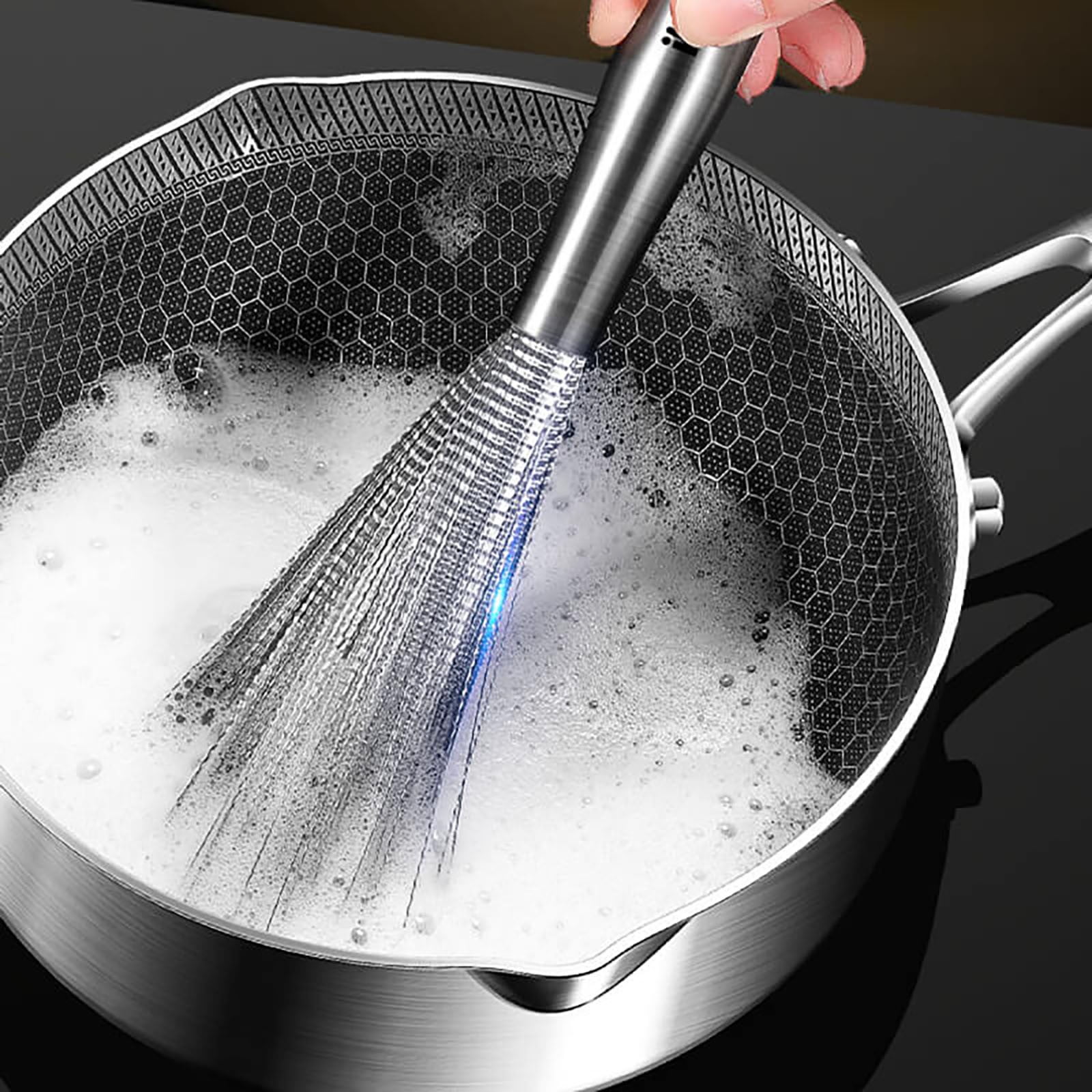Bksdlh Stainless Steel Pot Scrubber Heavy Duty Kitchen Cleaning Brush ...
