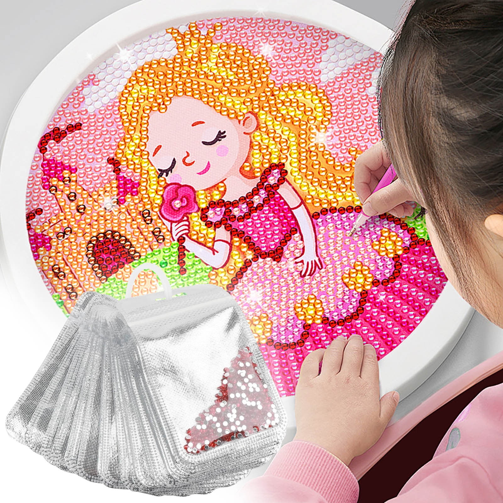 Bksdlh Storage Bag, Paint Bead Storage Bags, Reusable Organizer, 50 ...